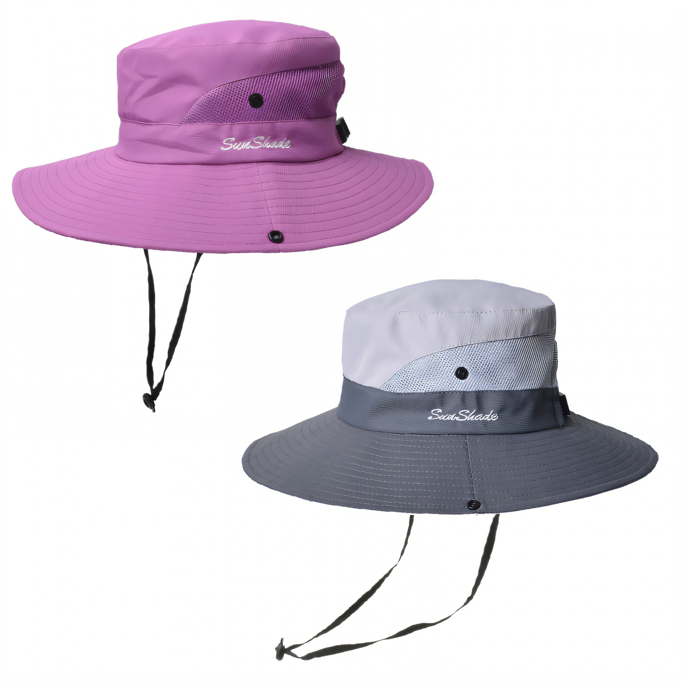 TELOLY 2Pcs Sun Hats for Women,Foldable and Portable Sun Hat,Protects ...