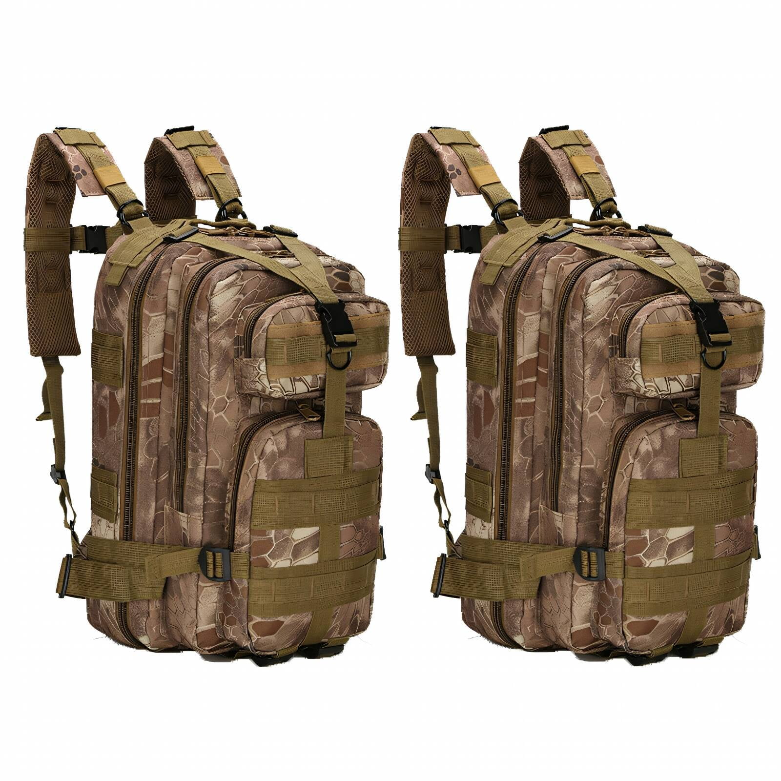 TELOLY 2Pcs Tactical Backpack Elastic Adjustable Straps Hunting ...