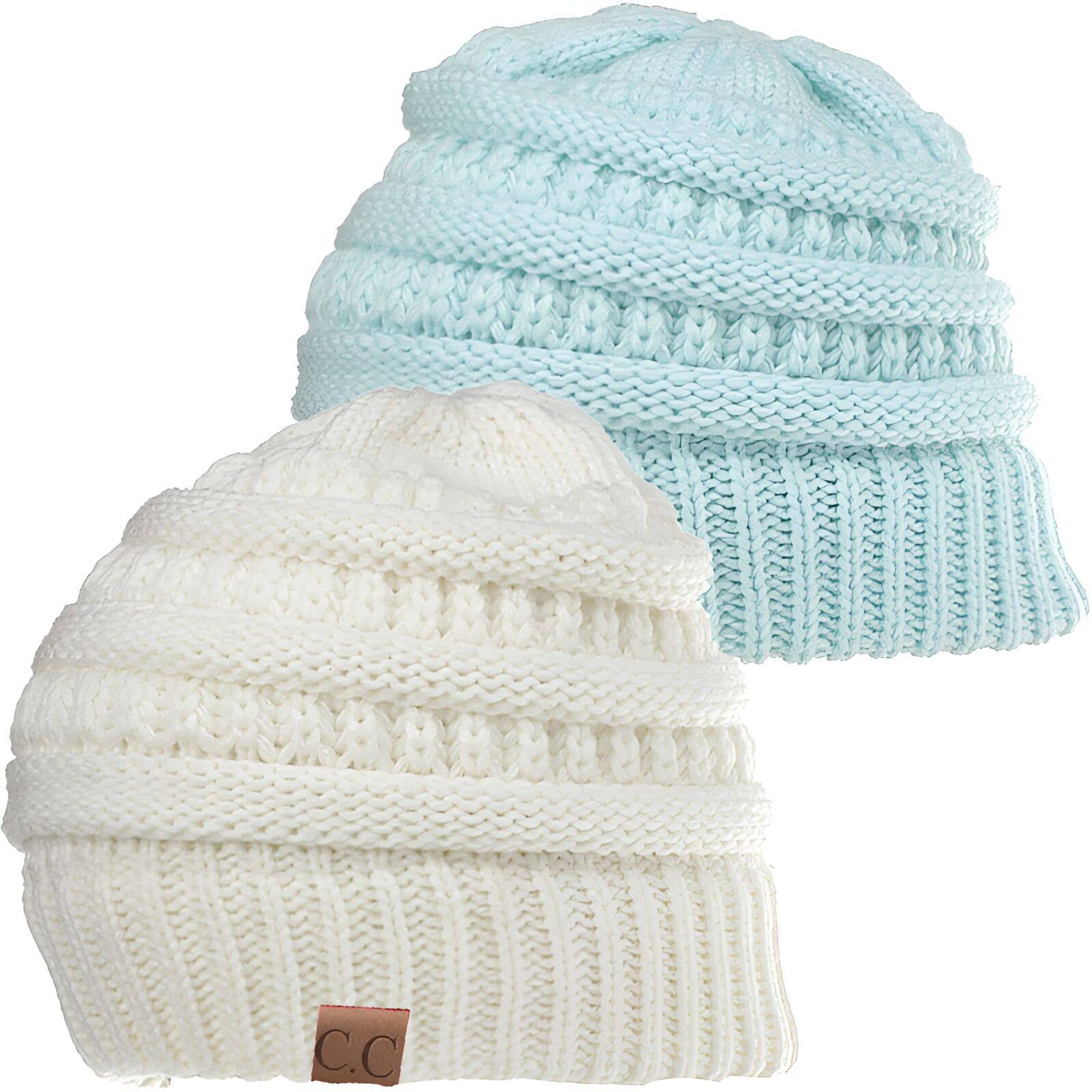 TELOLY 2Pcs Winter Hats for Men,Winter Ready Beanies Hats Men,Ideal ...