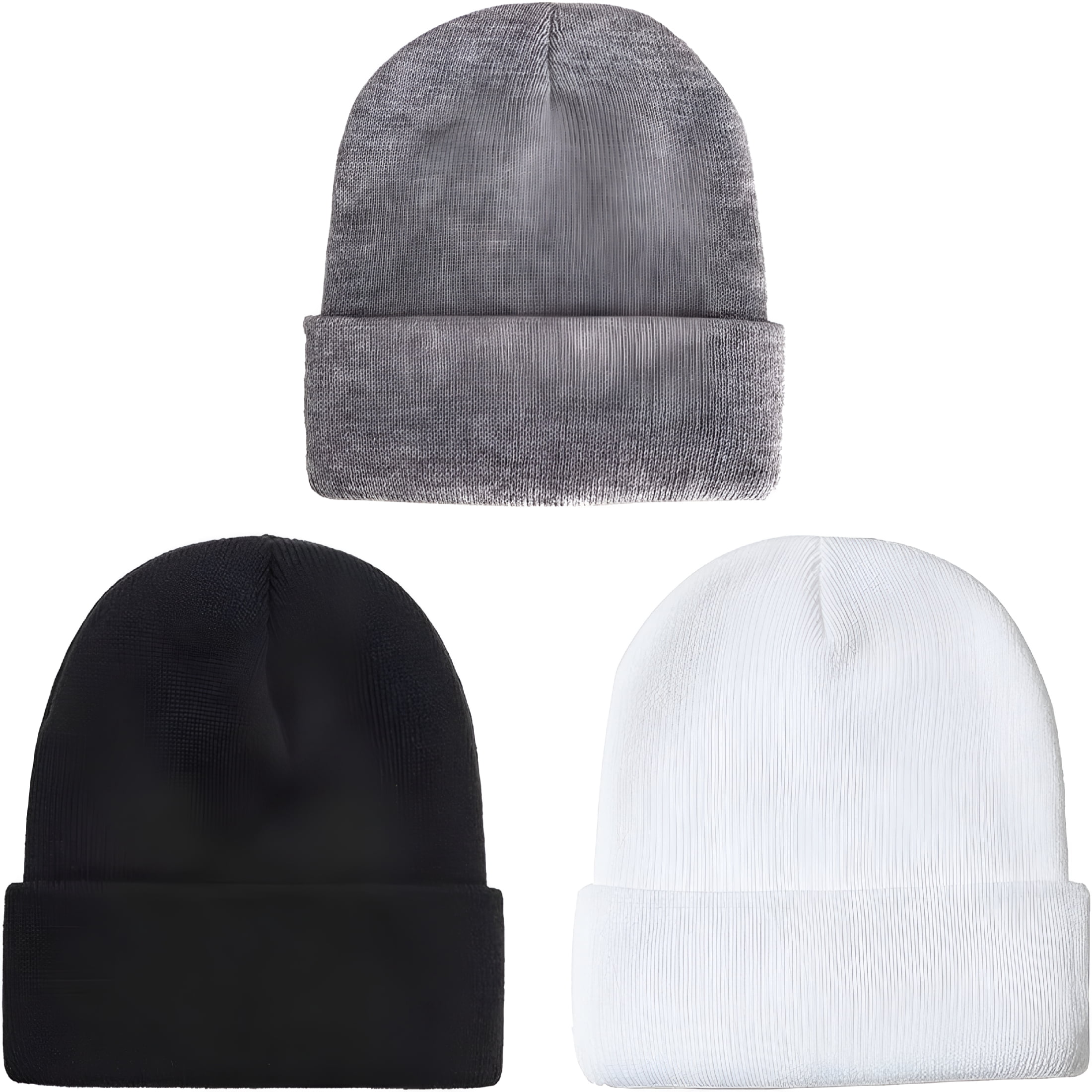 TELOLY 2026 New 3 Packs Unisex Beanie Hats for Men Women Warm Winter ...