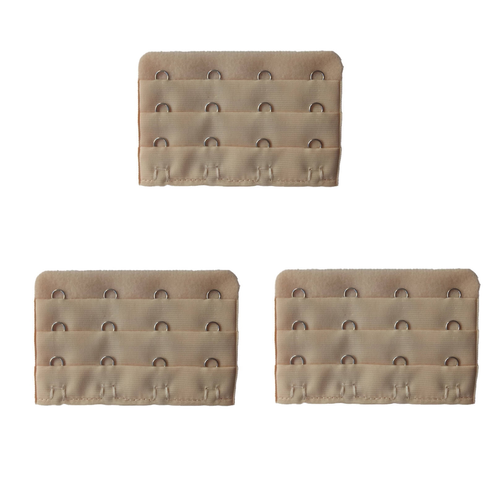 TELOLY 3 Pcs Bra Extender,2" Three-Row and Four-Fasteners Bra Back ...