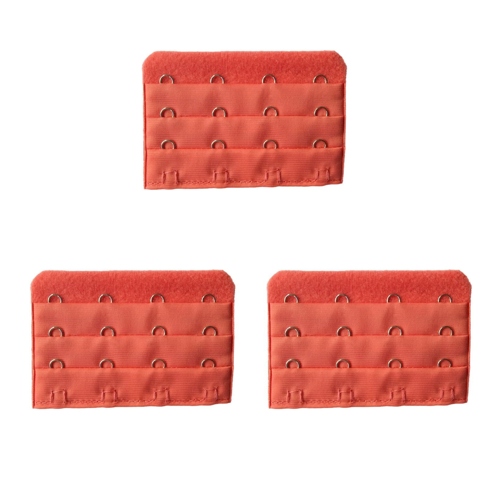 TELOLY 3 Pcs Bra Extender,2" Three-Row and Four-Fasteners Bra Back ...