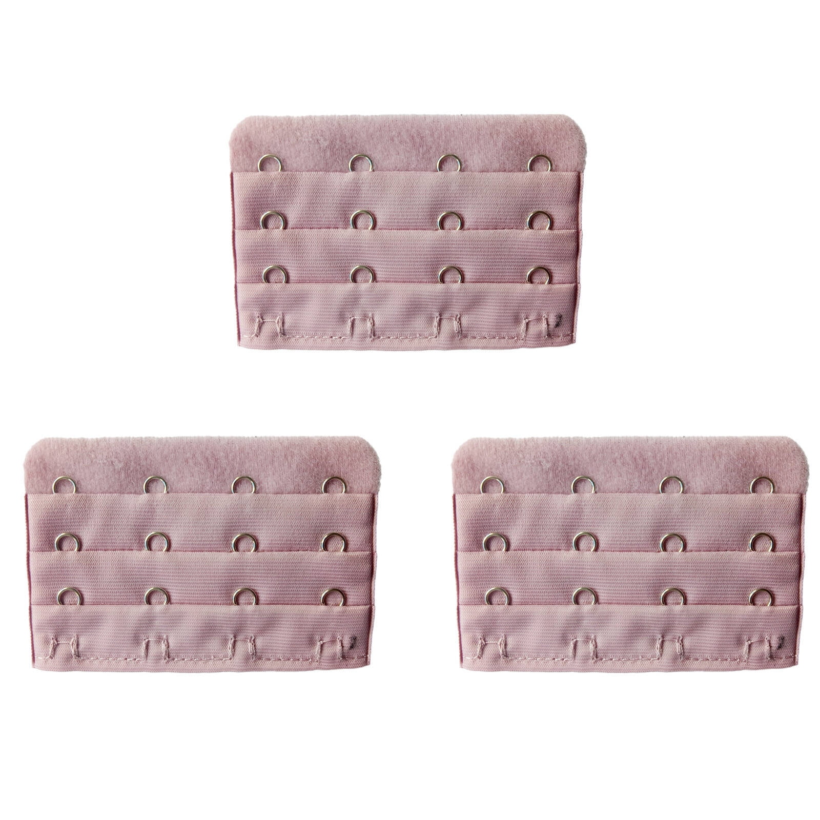 TELOLY 3 Pcs Bra Extender,2" Three-Row and Four-Fasteners Bra Back ...