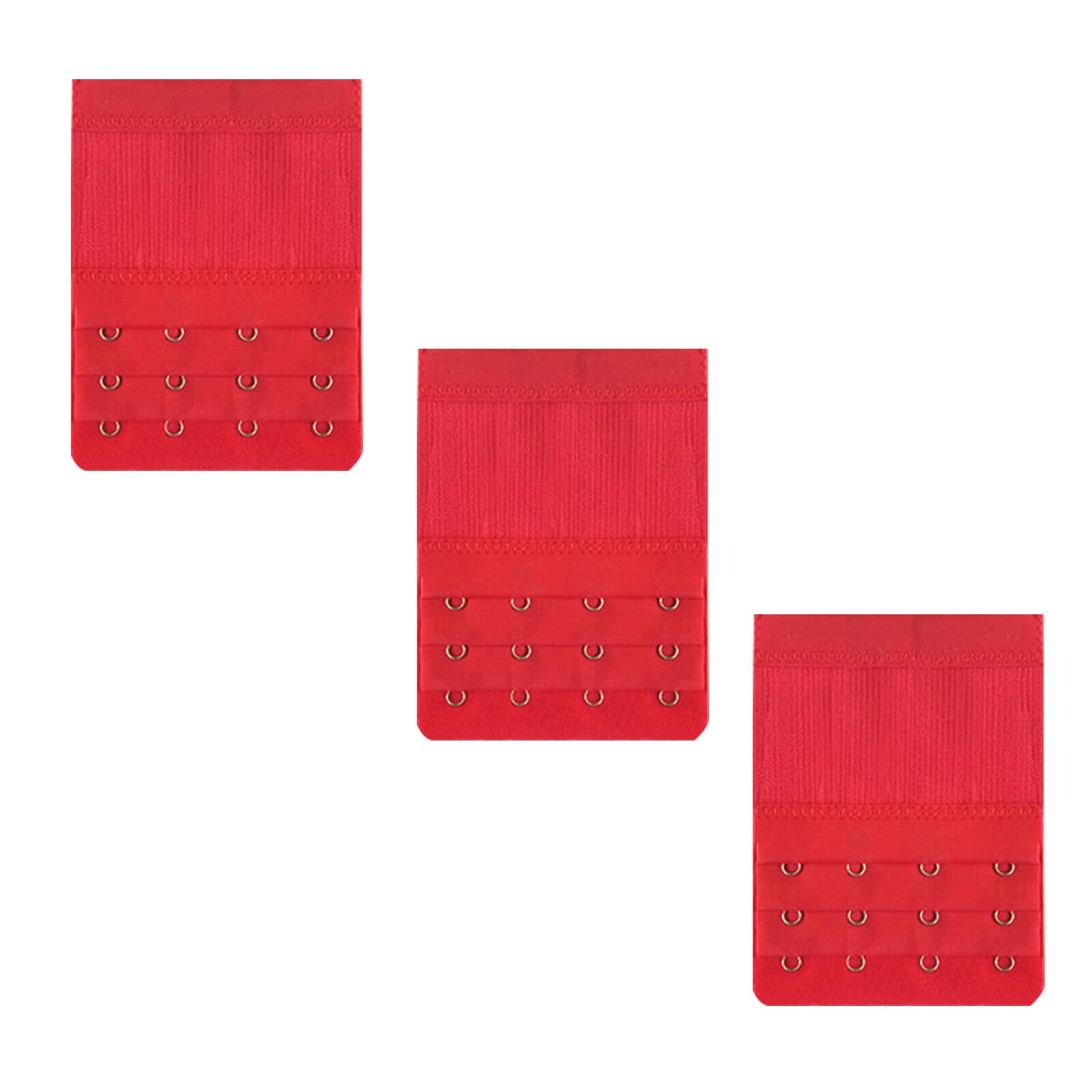 TELOLY 3 Pcs Bra Extender,3.8" Four Rows and Three Fasteners Bra Back ...