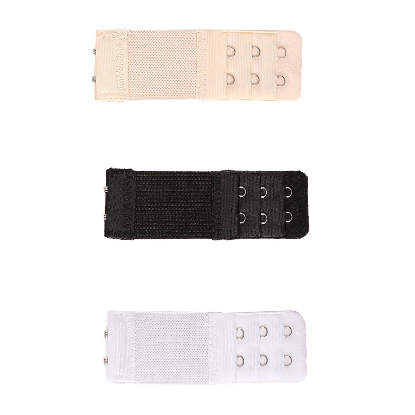 TELOLY 3 Pcs Bra Extender,3.8" Three-Row and Two-Fasteners Bra Strap ...