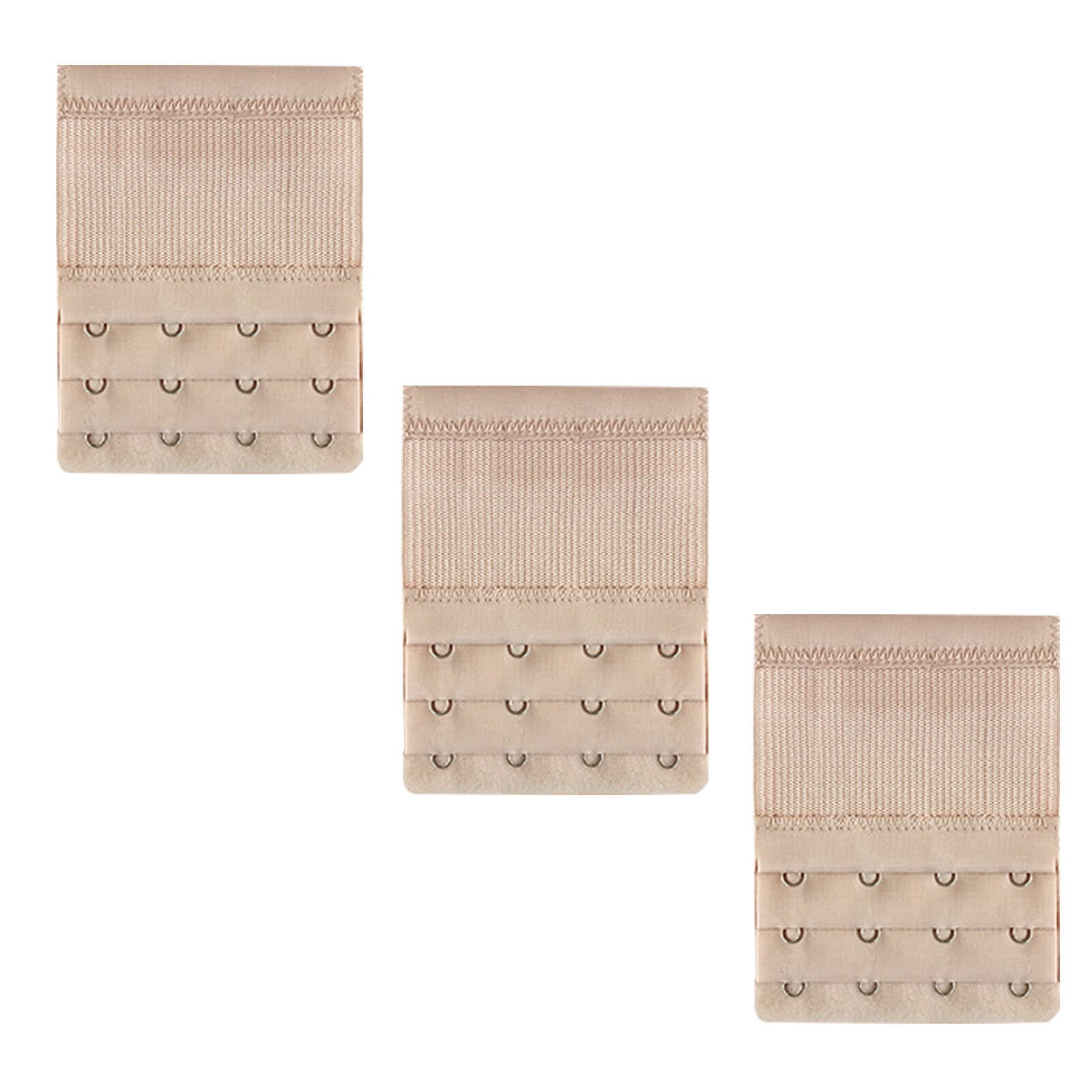 TELOLY 3 Pcs Bra Extender,3.8" Four Rows and Three Fasteners Bra Back ...