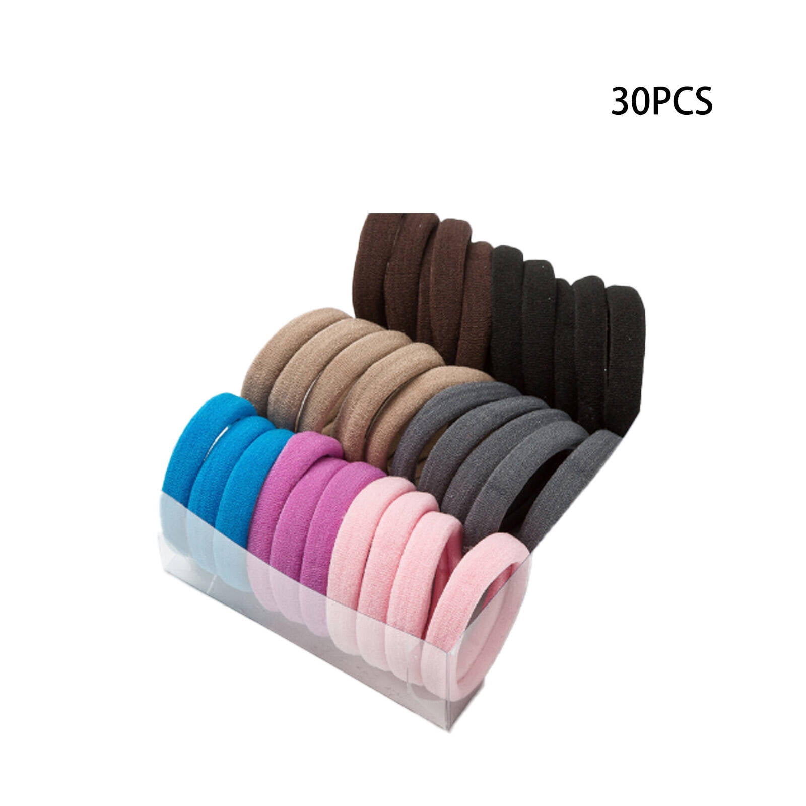 TELOLY 30Pcs Hair Ties Simple Style Hair Ties for Thick Hair High ...