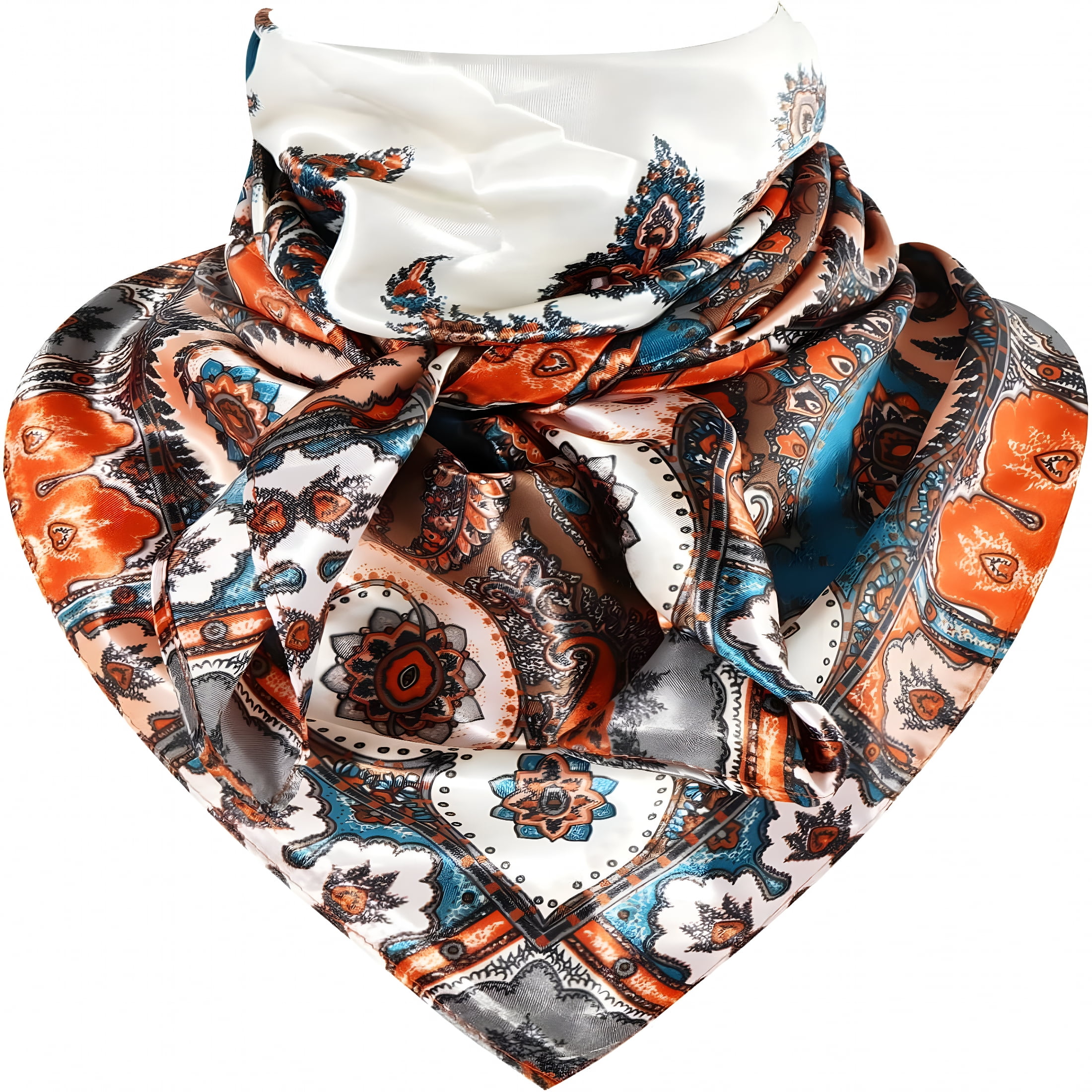 TELOLY 35 Inch Wild Rag Cowboy Scarves for Men, Large Rancher ...