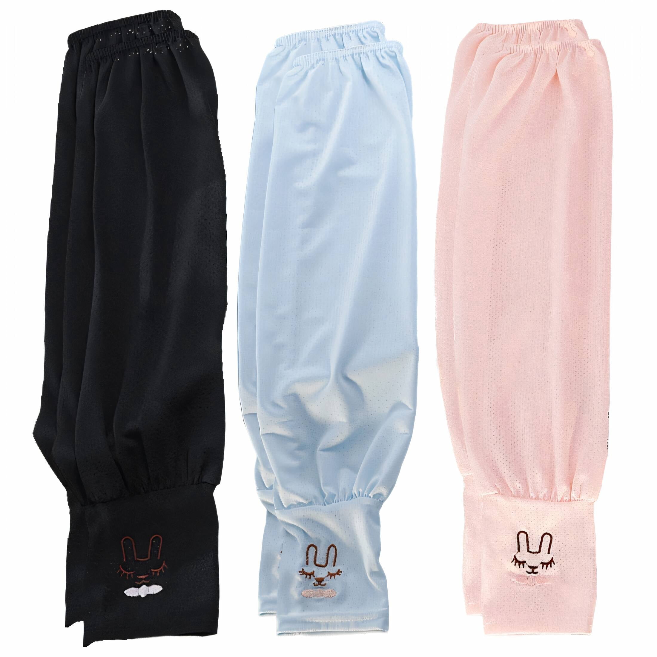 TELOLY 3Pairs Arm Sleeves,Elastic Design UPF50+ Polyester Arm Sleeves ...