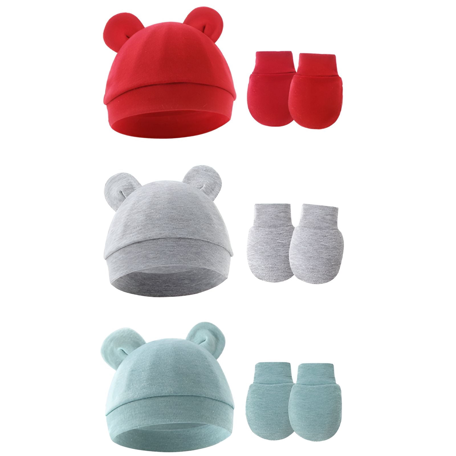 TELOLY 3Pcs Baby Hats, Newborn Hats for Boys, Newborn Hats,Color ...