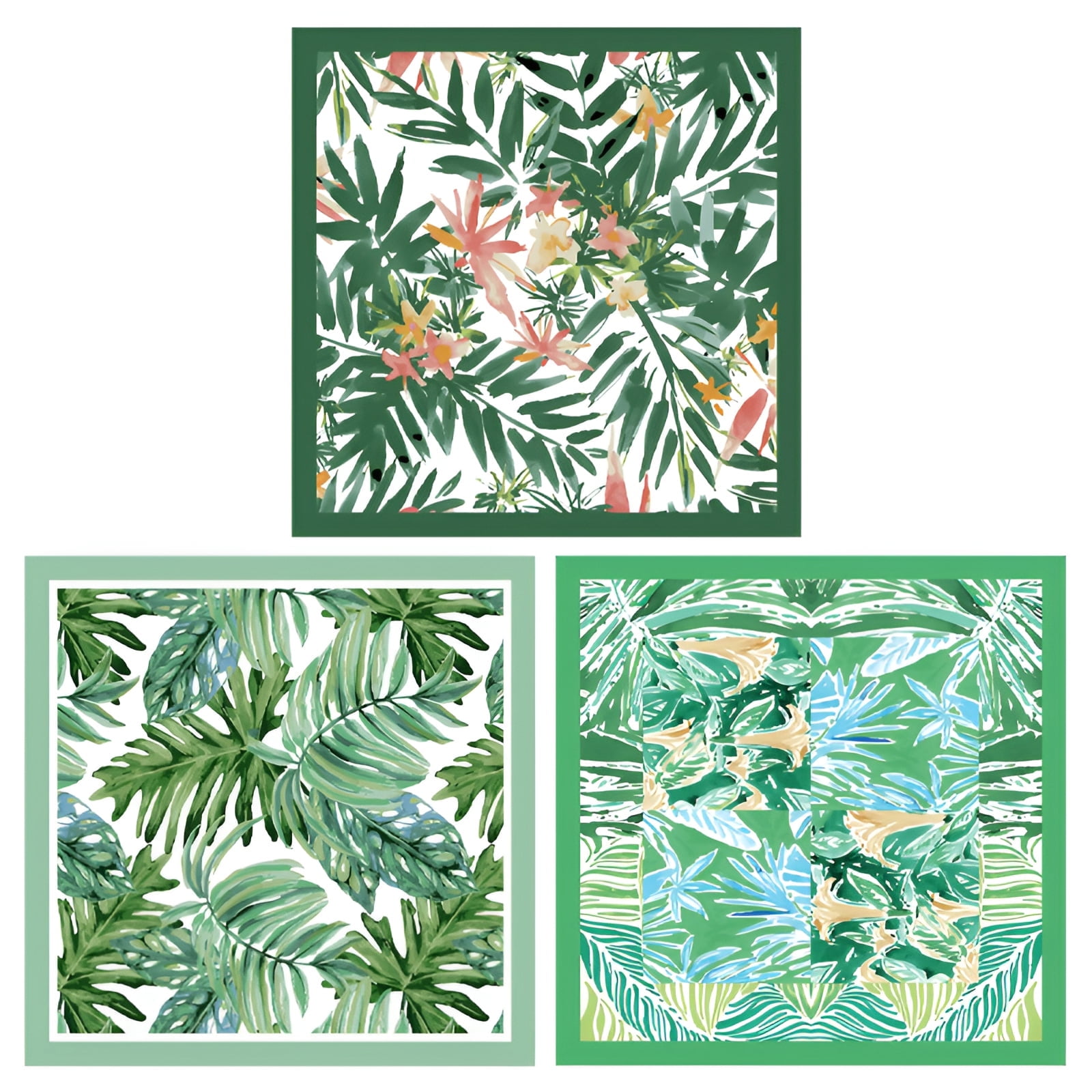 TELOLY 3Pcs Bandanas for Women,Printing Silk Bandana,Suitable for ...