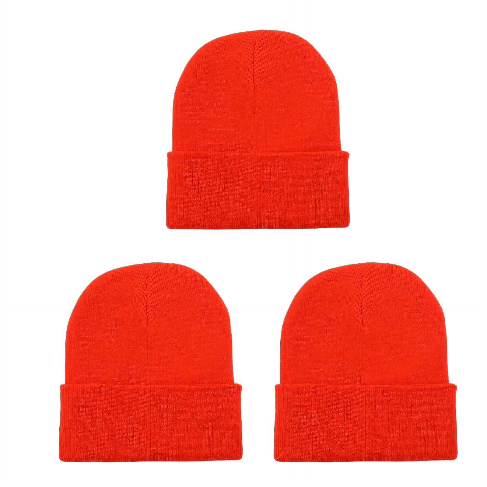 TELOLY 3Pcs Beanie Round Top Design Hats for Men Universally Flattering ...