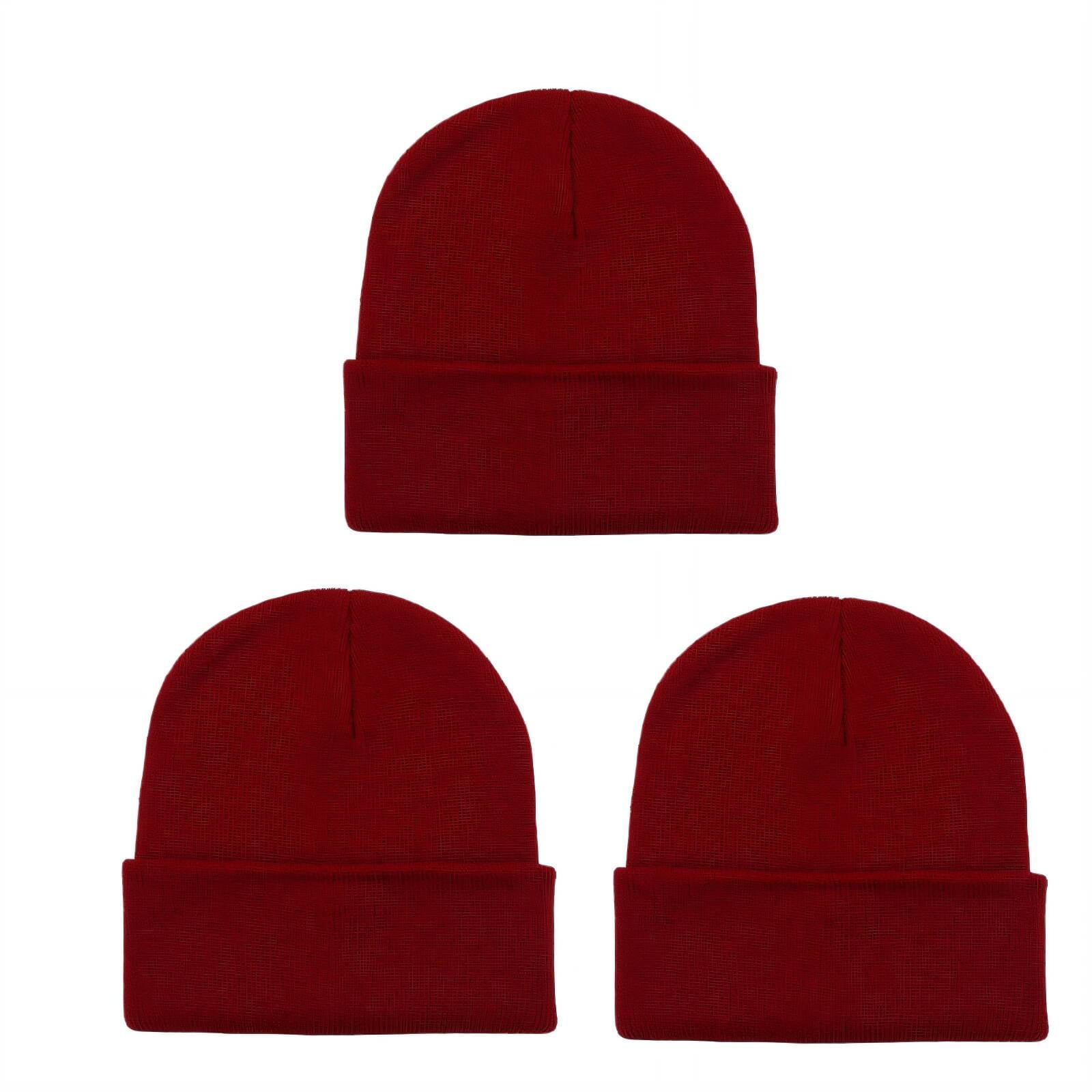 TELOLY 3Pcs Beanie Round Top Design Hats for Men Universally Flattering ...