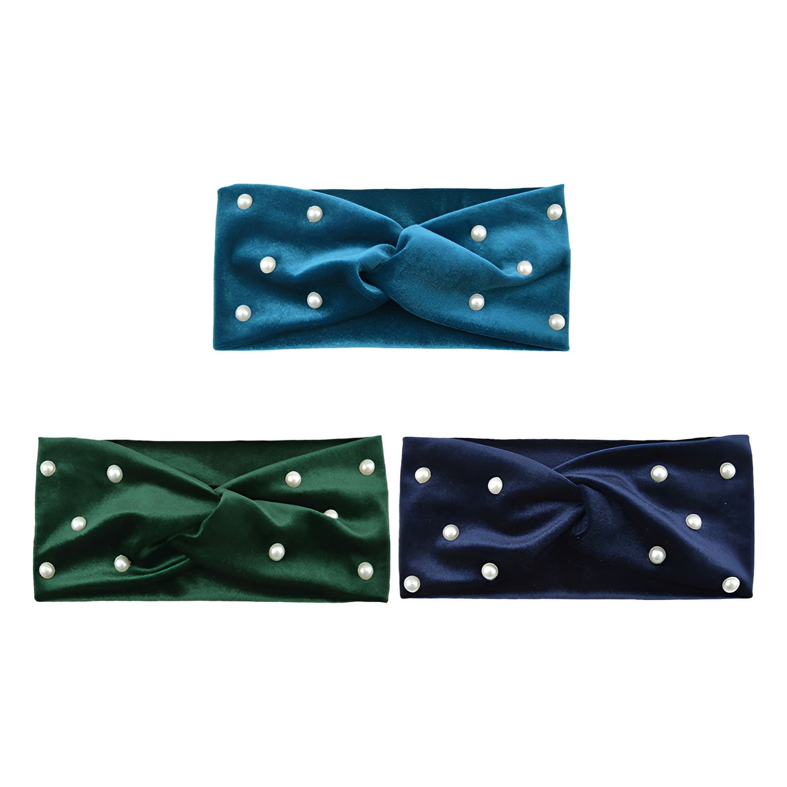 TELOLY 3Pcs Headbands for Women,Polyester Pearl Headband,Headband for ...