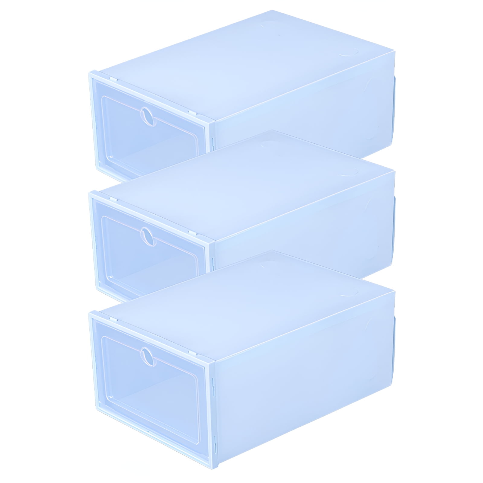 TELOLY 3Pcs Shoe Boxes Safe Use Polypropylene Shoe Boxes Portable ...