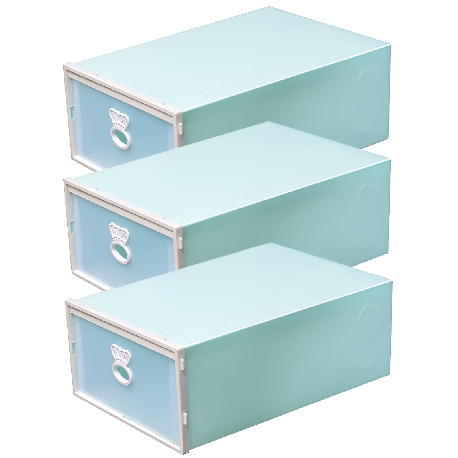 TELOLY 3Pcs Shoe Boxes Showcase Drawer Shoe Boxes Certified Safe ...