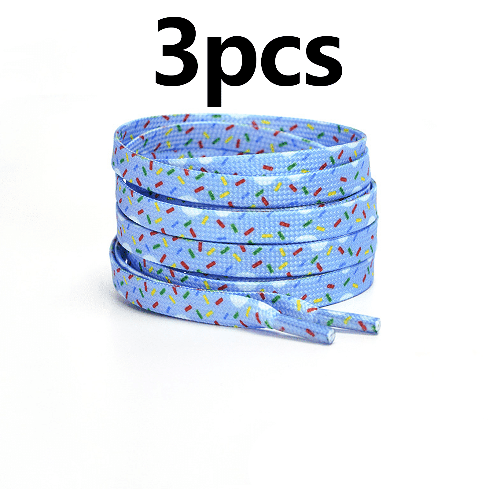 TELOLY 3Pcs Shoe Laces Flat Shoelace Shoe Laces for Sneakers Multiple ...