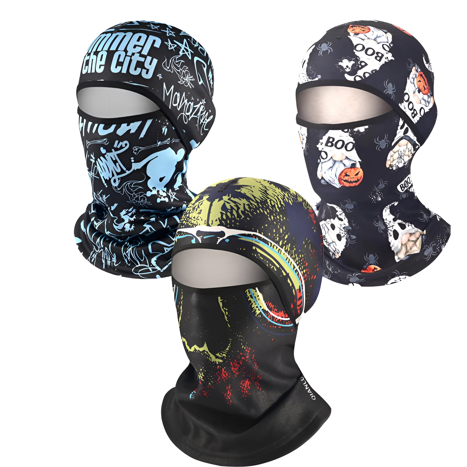 TELOLY 3Pcs Ski Mask Comfortable Fit Winter Face Mask Uv Shield Thermal ...