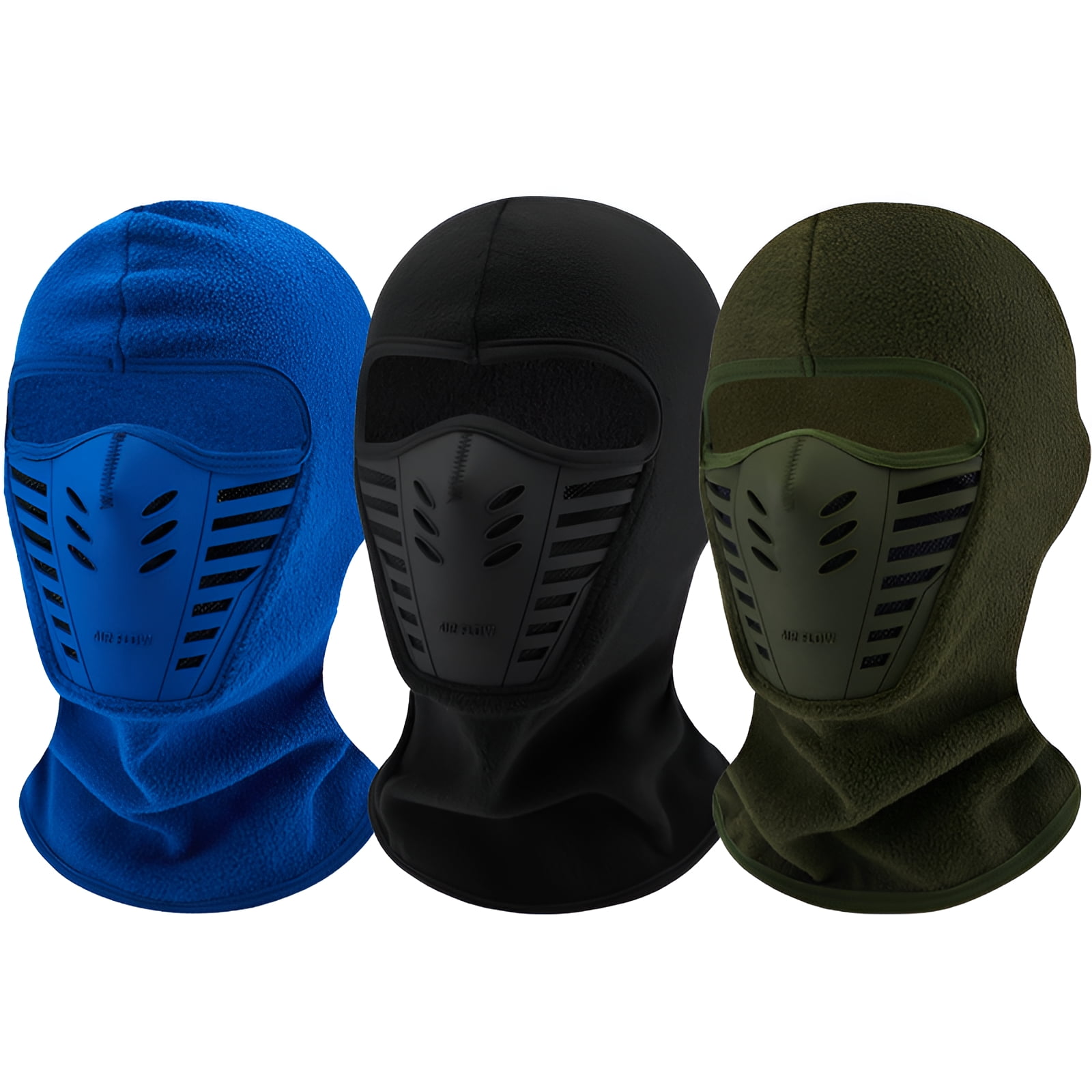 TELOLY 3Pcs Ski Mask Pro Ski Design Face Mask for Cold Weather Free ...