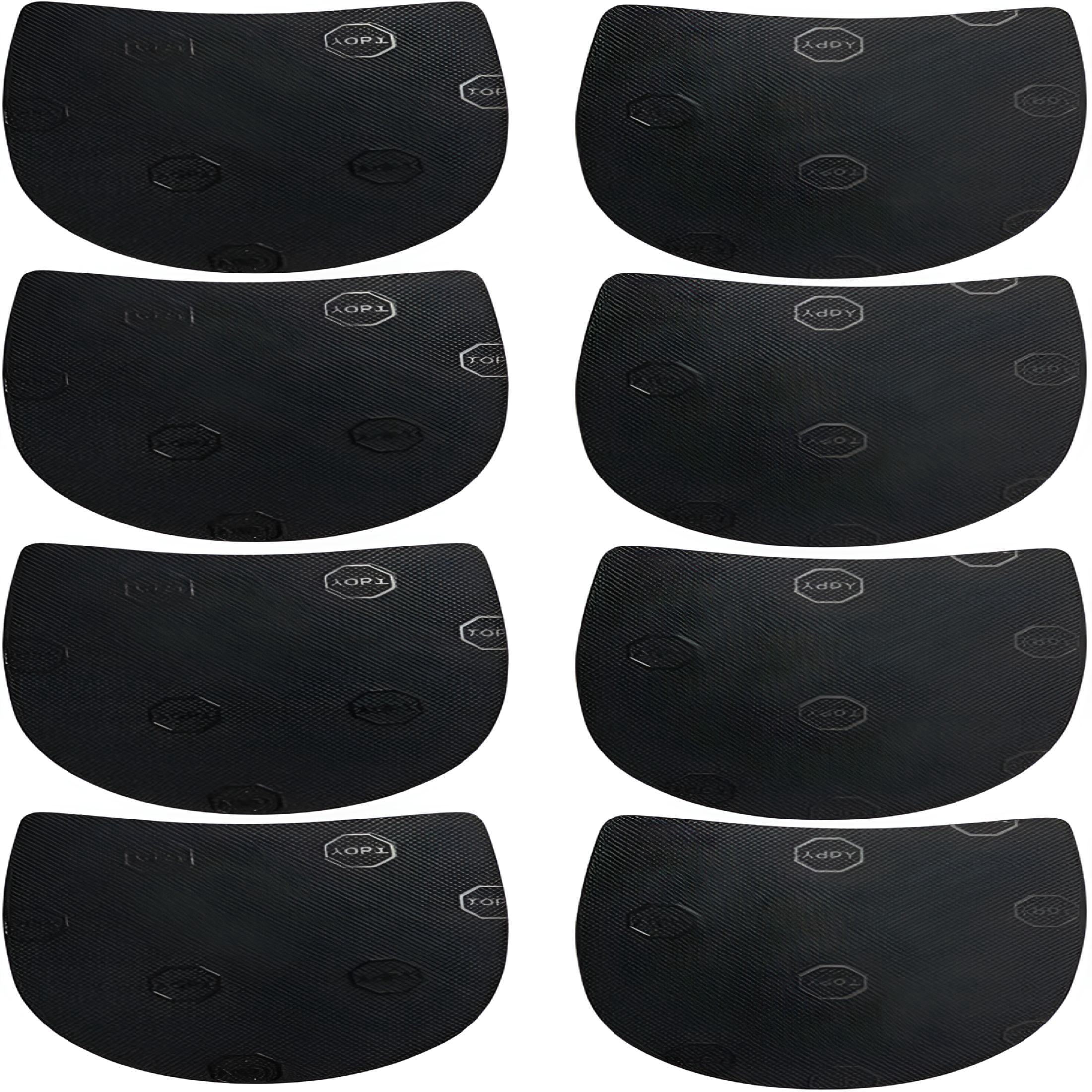 TELOLY 4 Pairs Boot Heel Replacement, Rubber Heel Repair Kit, 6-7 mm ...