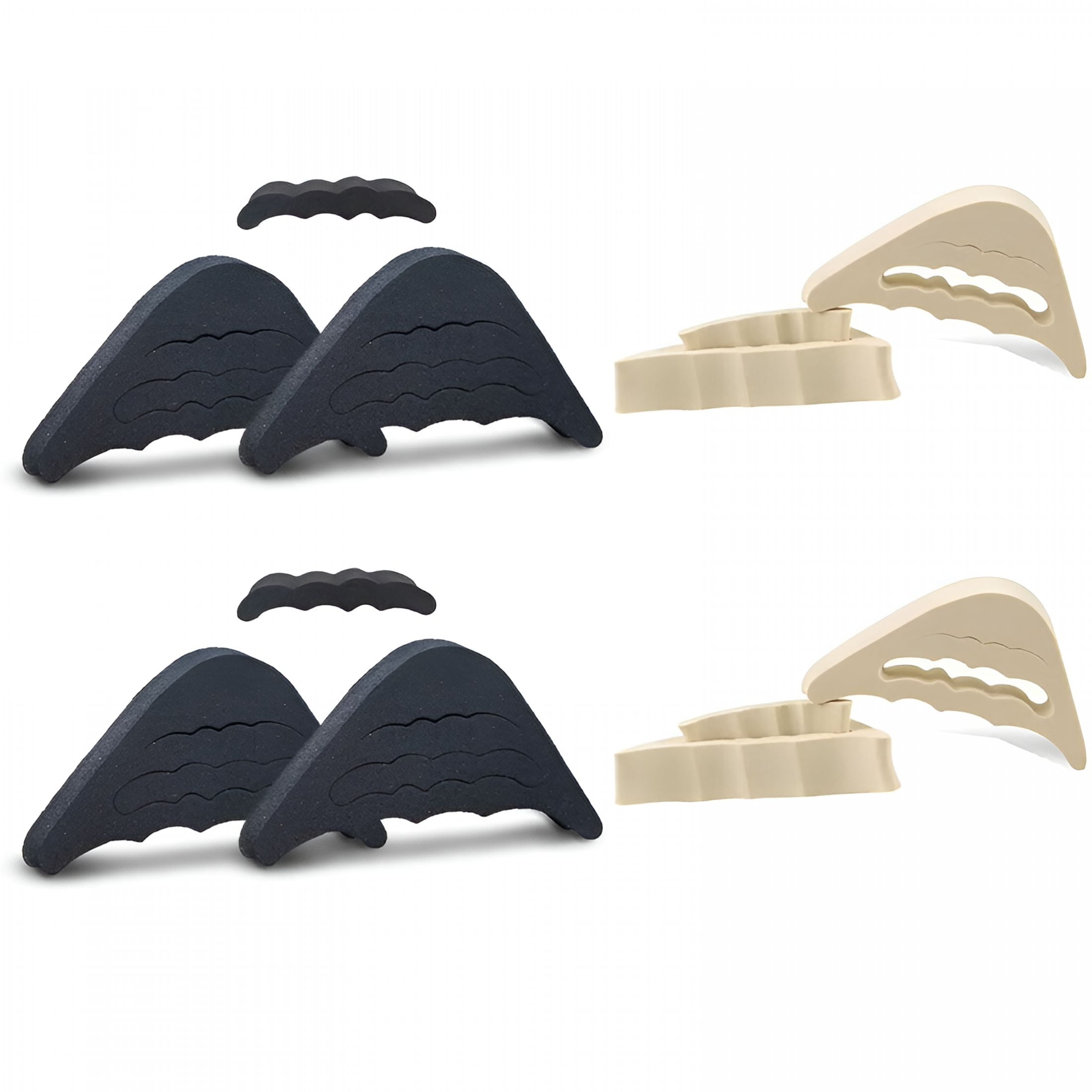 TELOLY 4 Pairs Soft Sponge Half Insoles,Reusable Big Toe Plug Foot ...