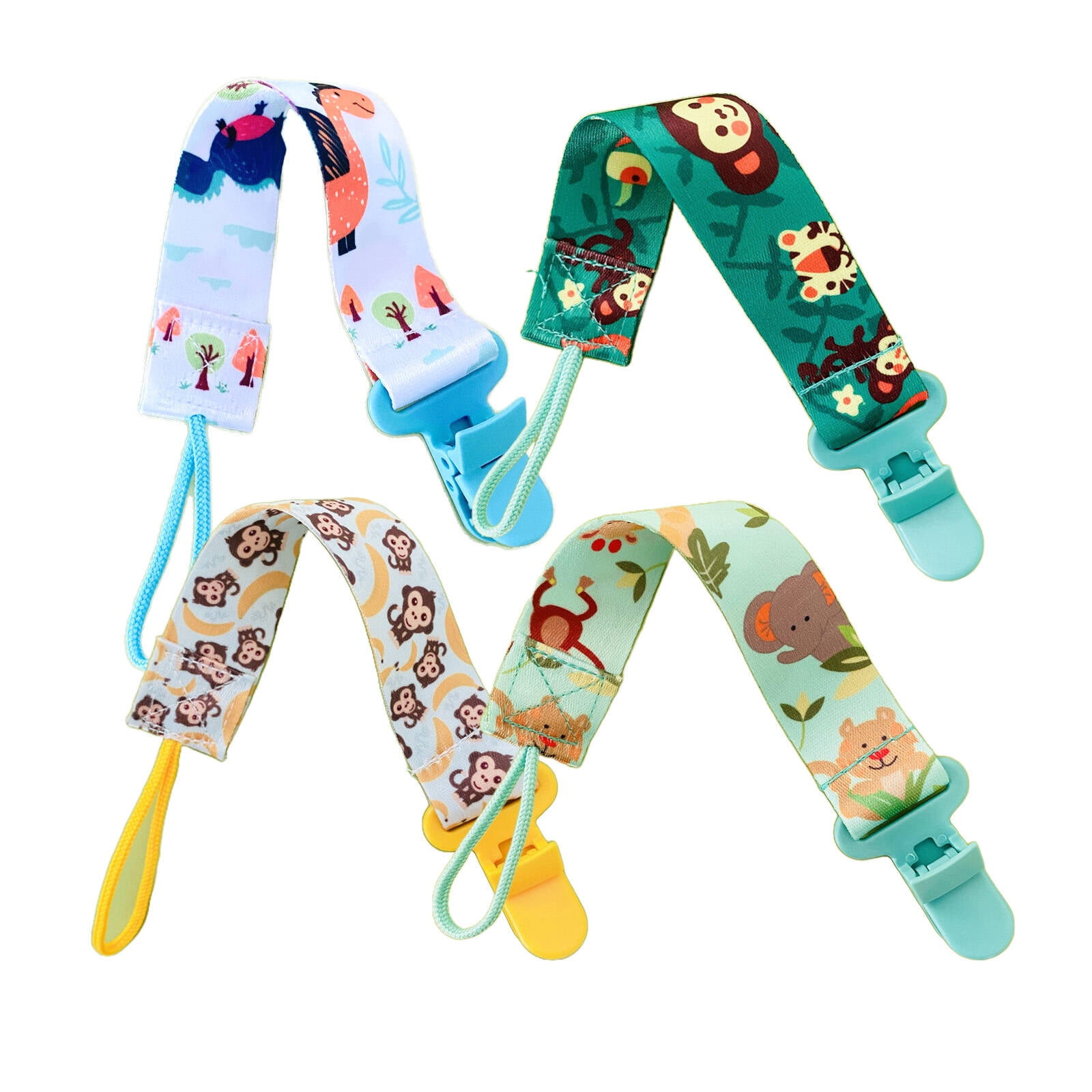 TELOLY 4 Pcs Pacifier Clip Durable Material Pacifiers High Temperature ...