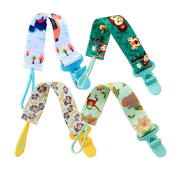TELOLY 4 Pcs Pacifier Clip Durable Material Pacifiers High Temperature ...