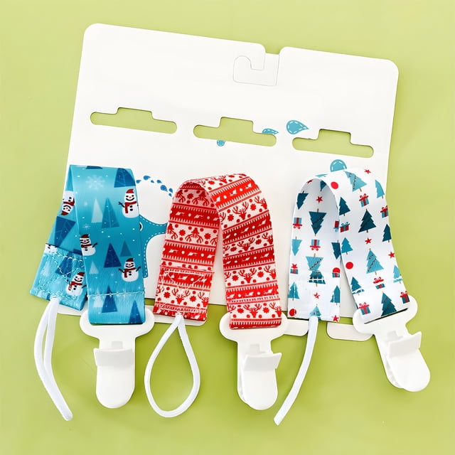 TELOLY 4 Pcs Pacifier Clip Easy to Clean Design Pacifier Moderate ...