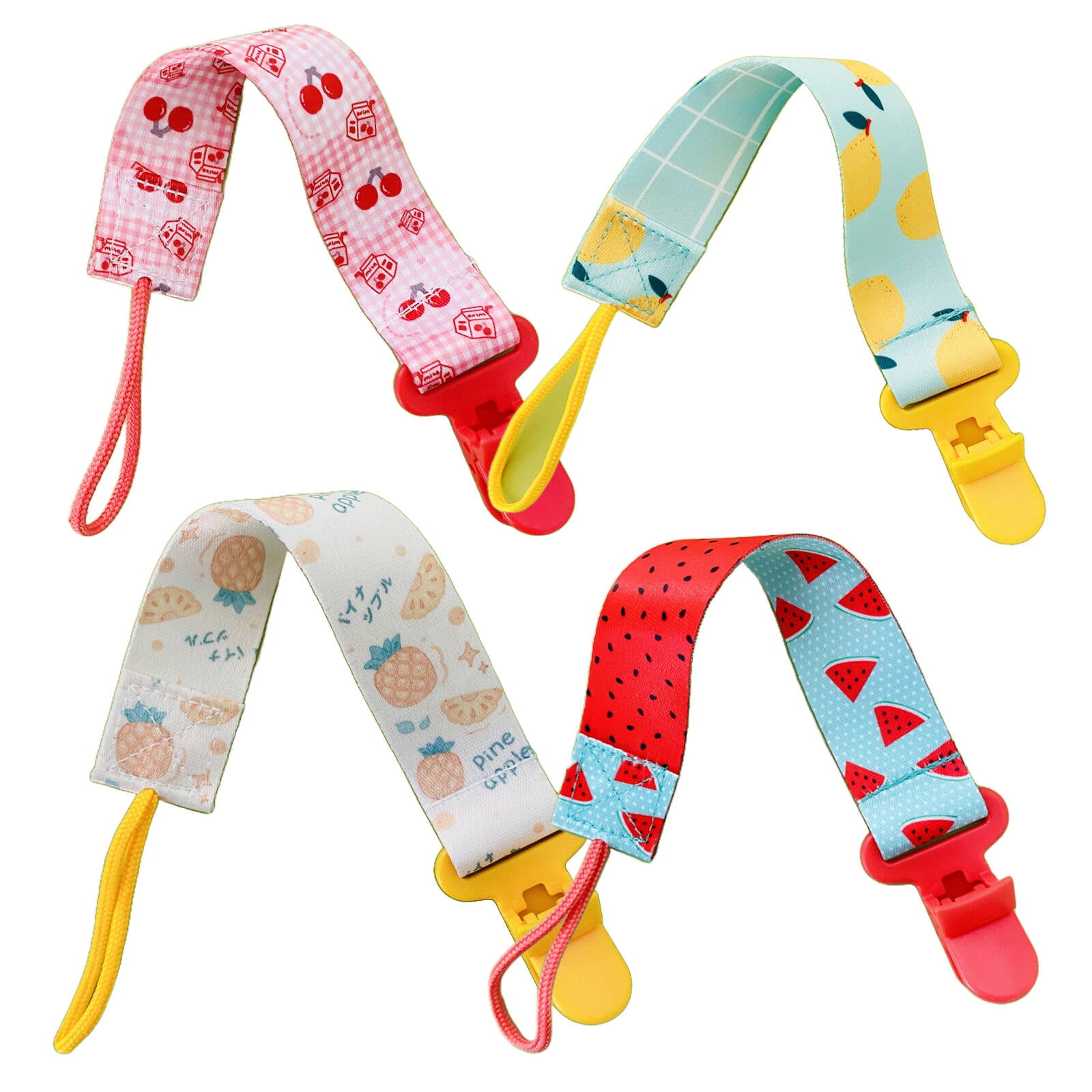TELOLY 4 Pcs Pacifier Clip Multiple Color Choices Pacifiers Modern and ...