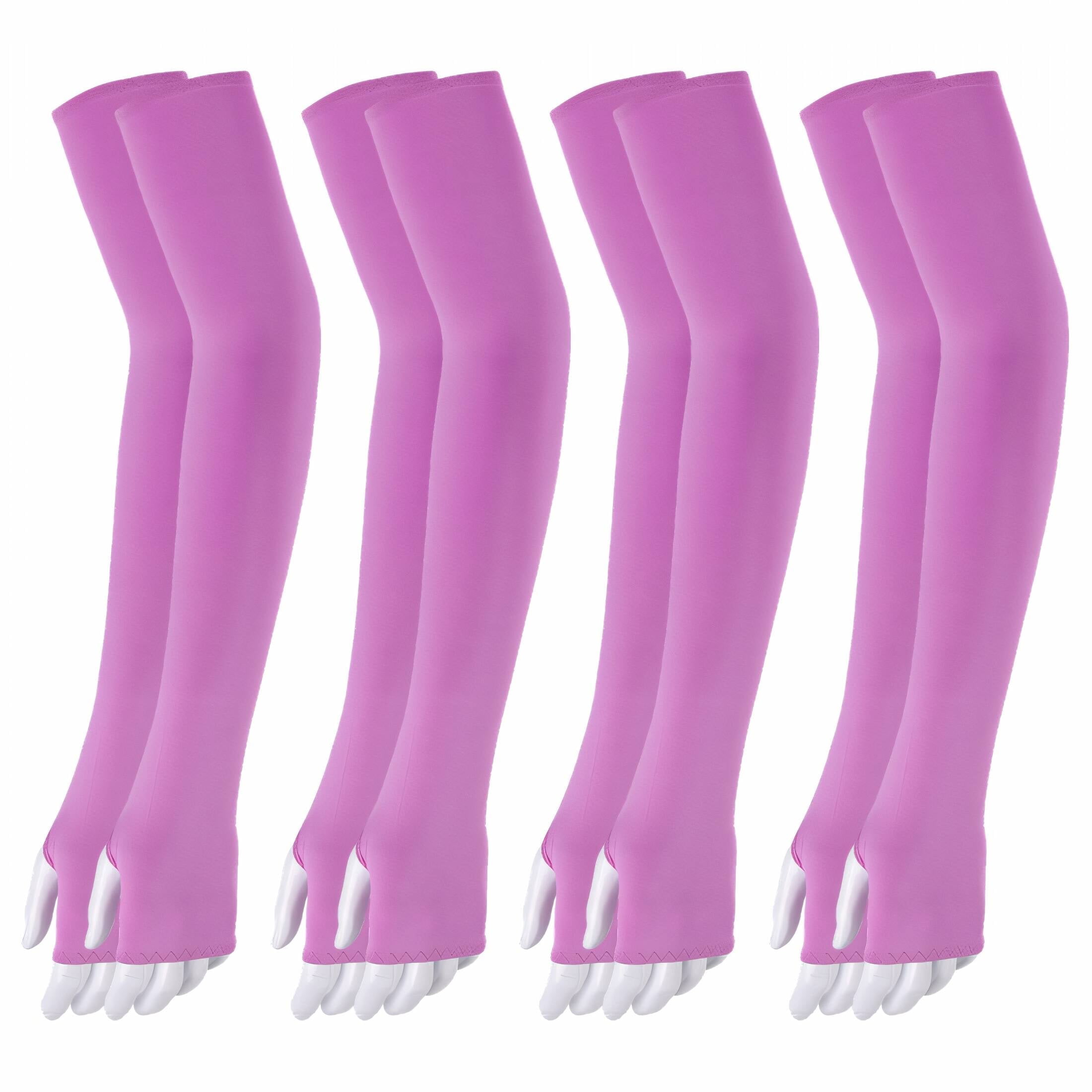 TELOLY 4Pairs Arm Sleeves,Anti Slip Details UPF50+ Polyester Arm ...
