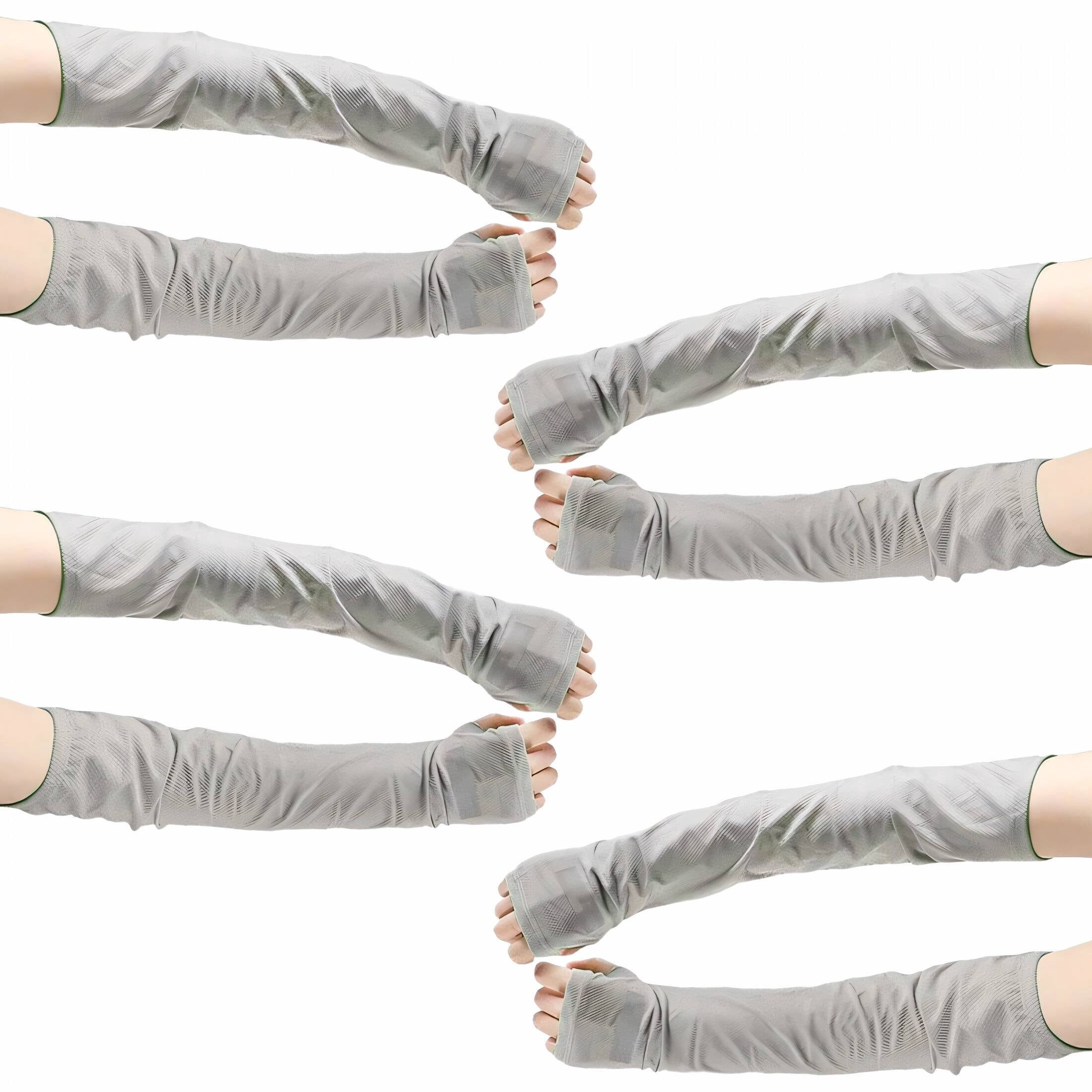 TELOLY 4Pairs Arm Sleeves,Gloss Surface UPF50+ Nylon Arm Sleeves for ...