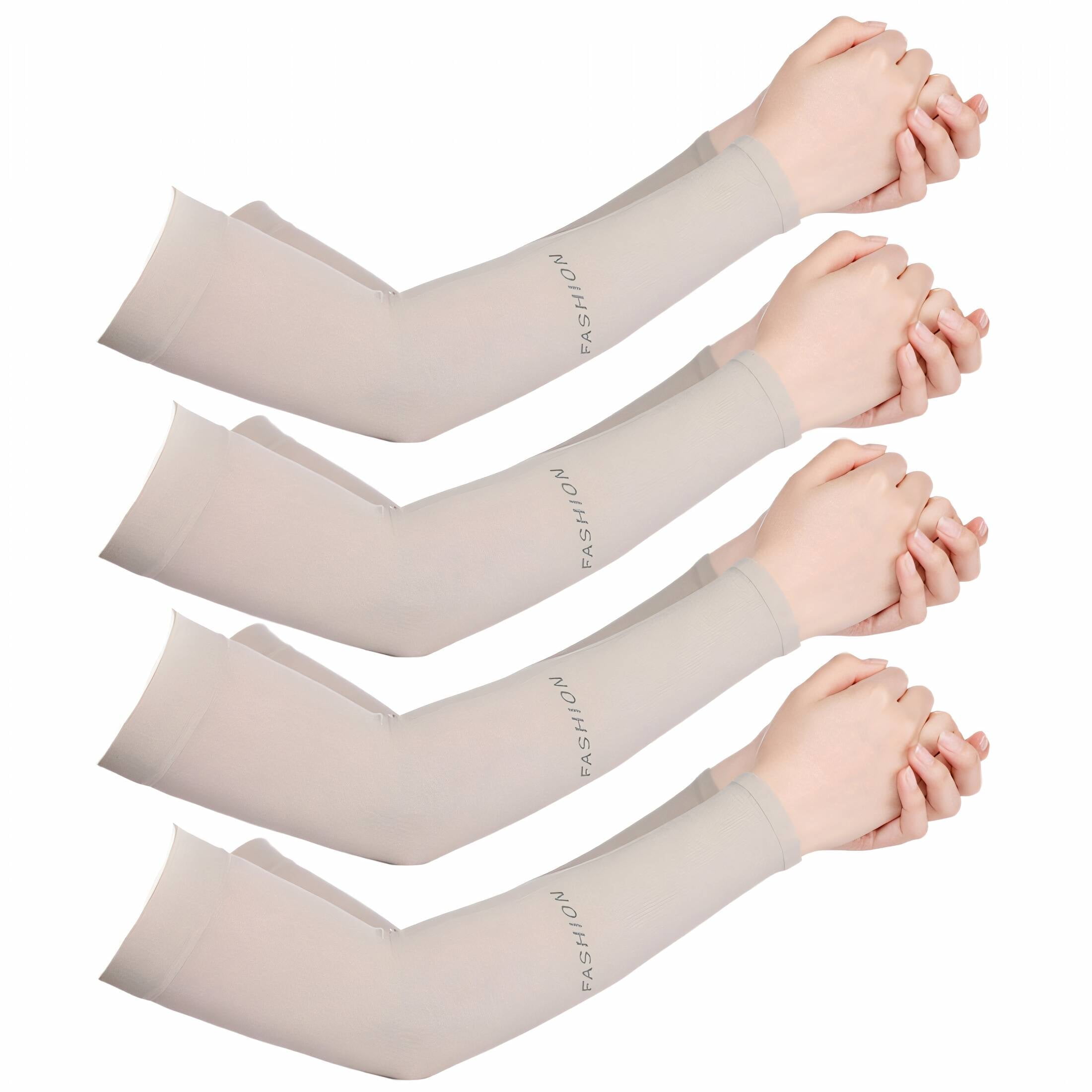 TELOLY 4Pairs Arm Sleeves,Loose Fit Style UPF50+ Nylon Mangas Para El ...