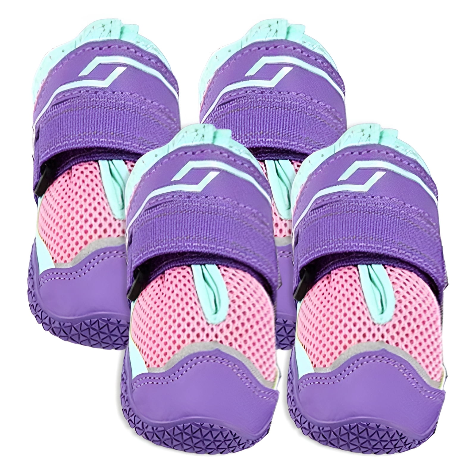 TELOLY 4Pcs Dog Shoes,Rubber Dog Booties,Shoes for Dogs for Hot ...