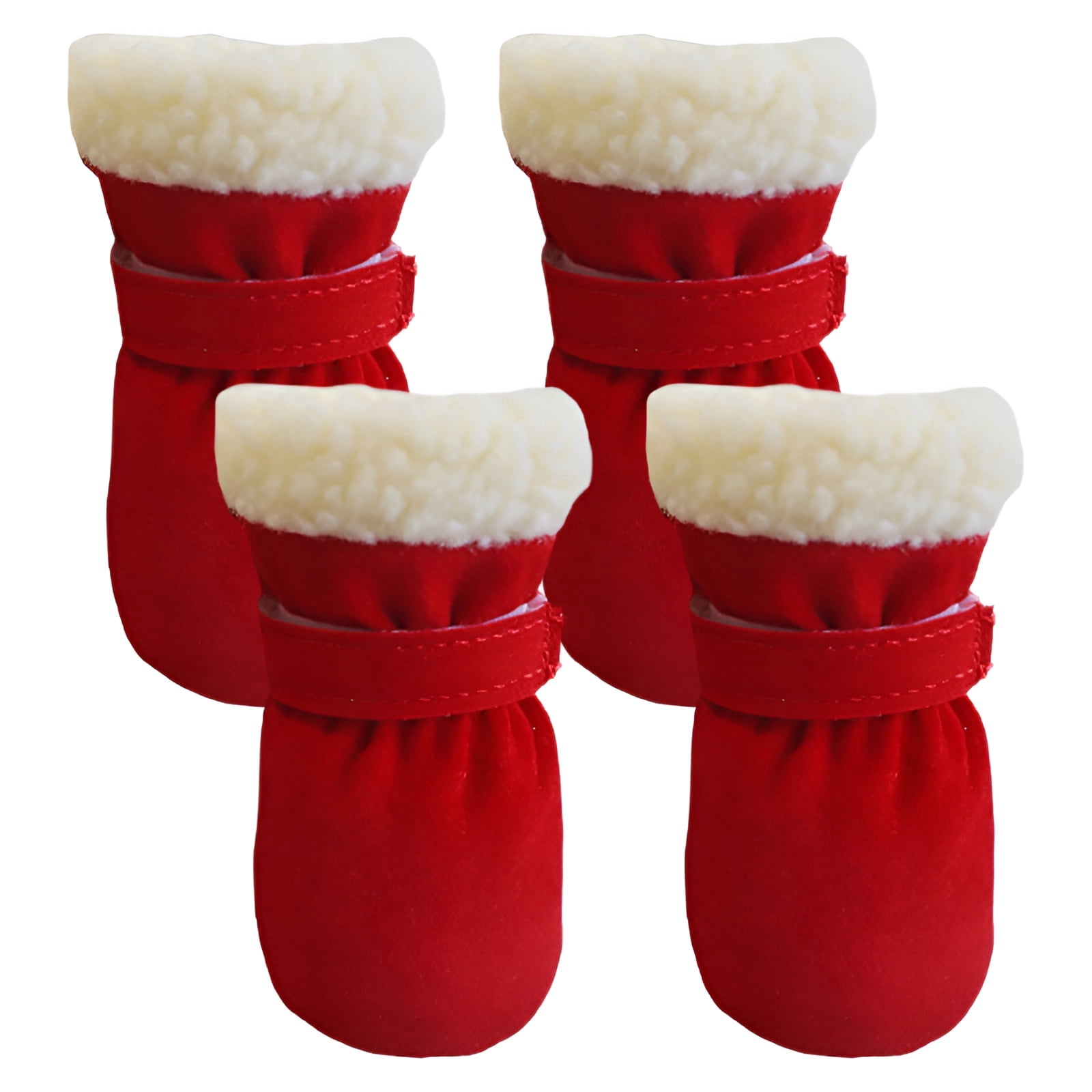 TELOLY 4Pcs Dog Shoes,Polyester Dog Boots,Dog Booties and Paw ...