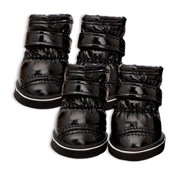 PawZ Rubber Dog Boots for Large Dogs 12pk x2, Large Black Dog Booties ...