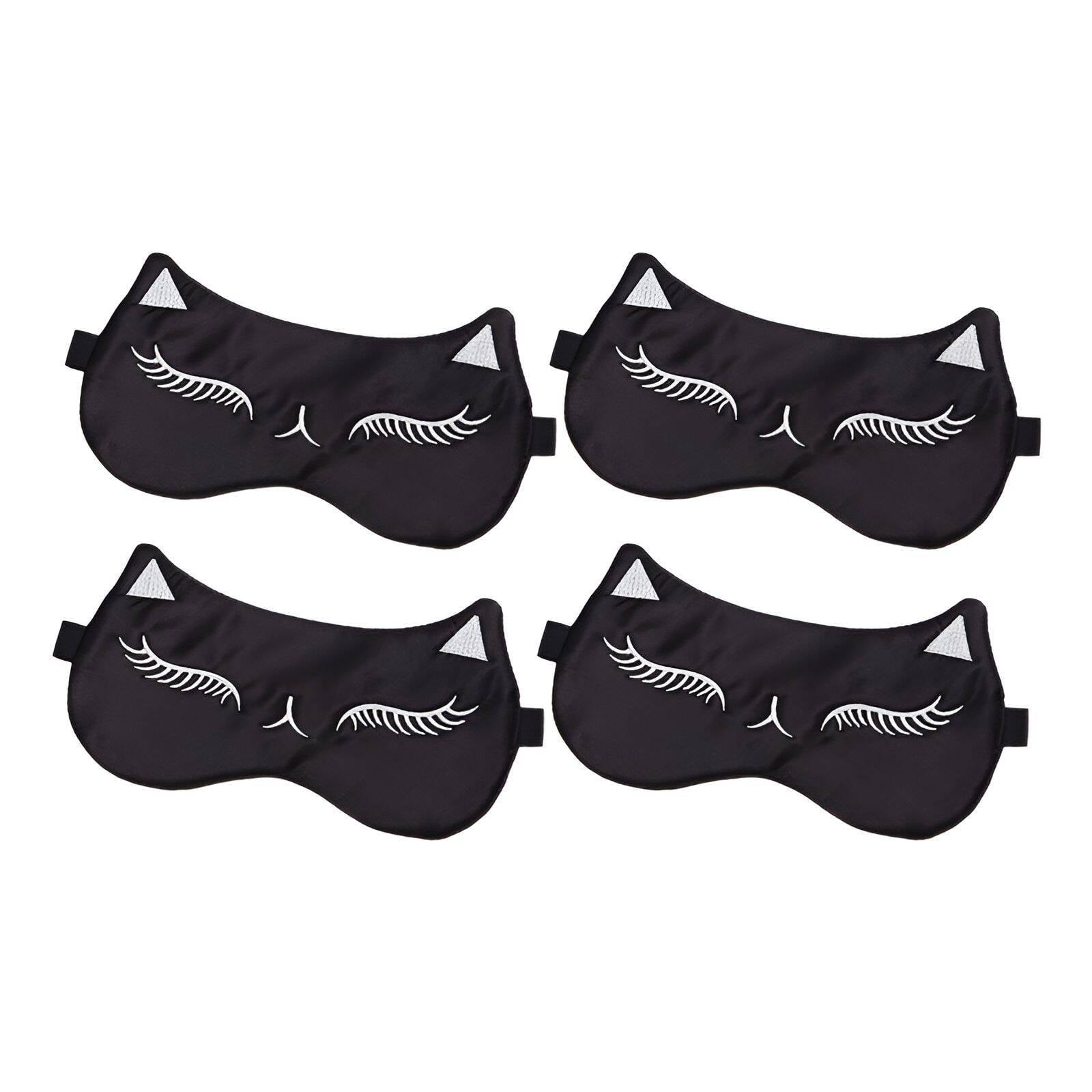 TELOLY 4Pcs Eye Covers for Sleeping,7.87*3.94"Silk Sleep Mask,Silk Silk ...