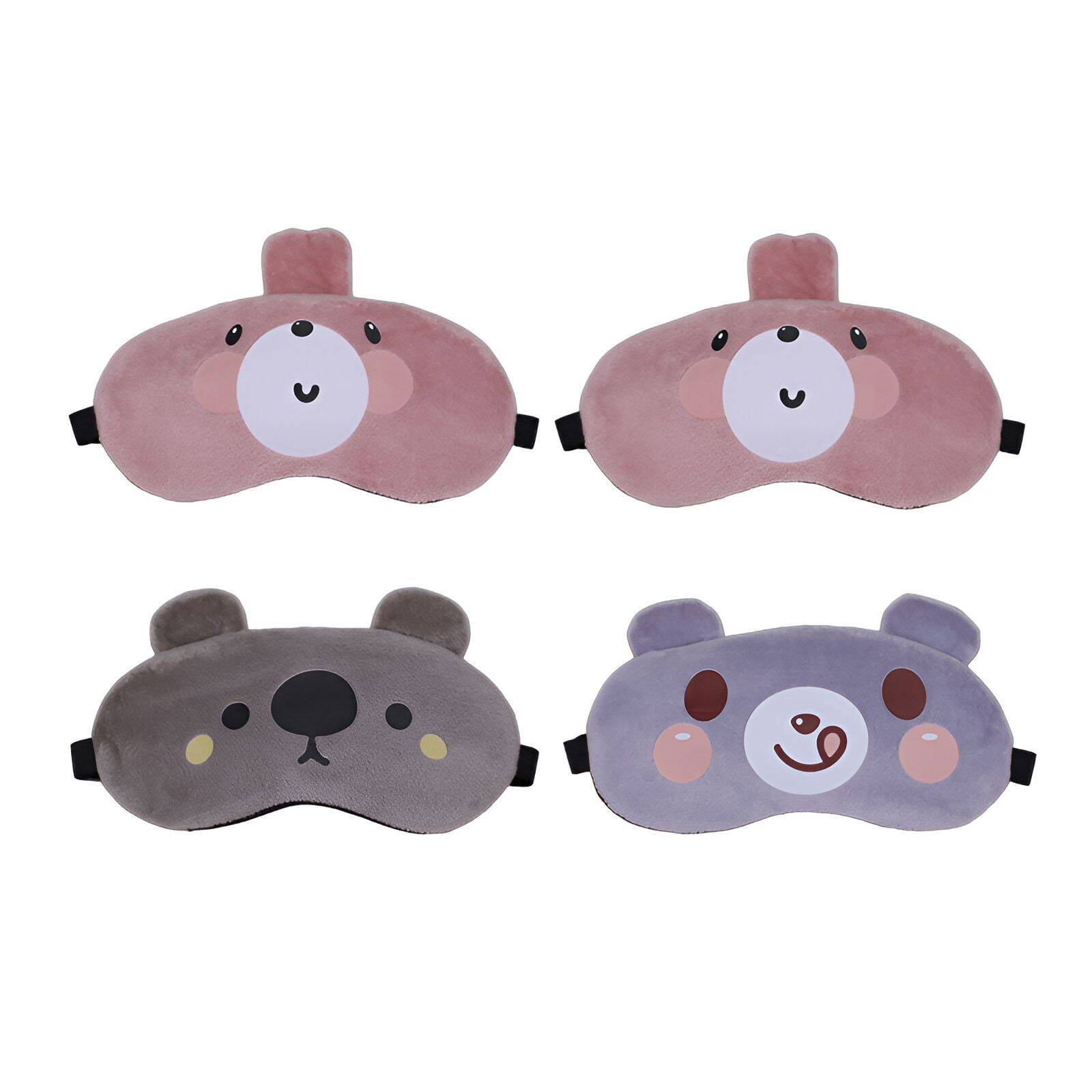 TELOLY 4Pcs Eye Covers for Sleeping,7.87*5.12"Sleep Mask for Kids,Plush ...