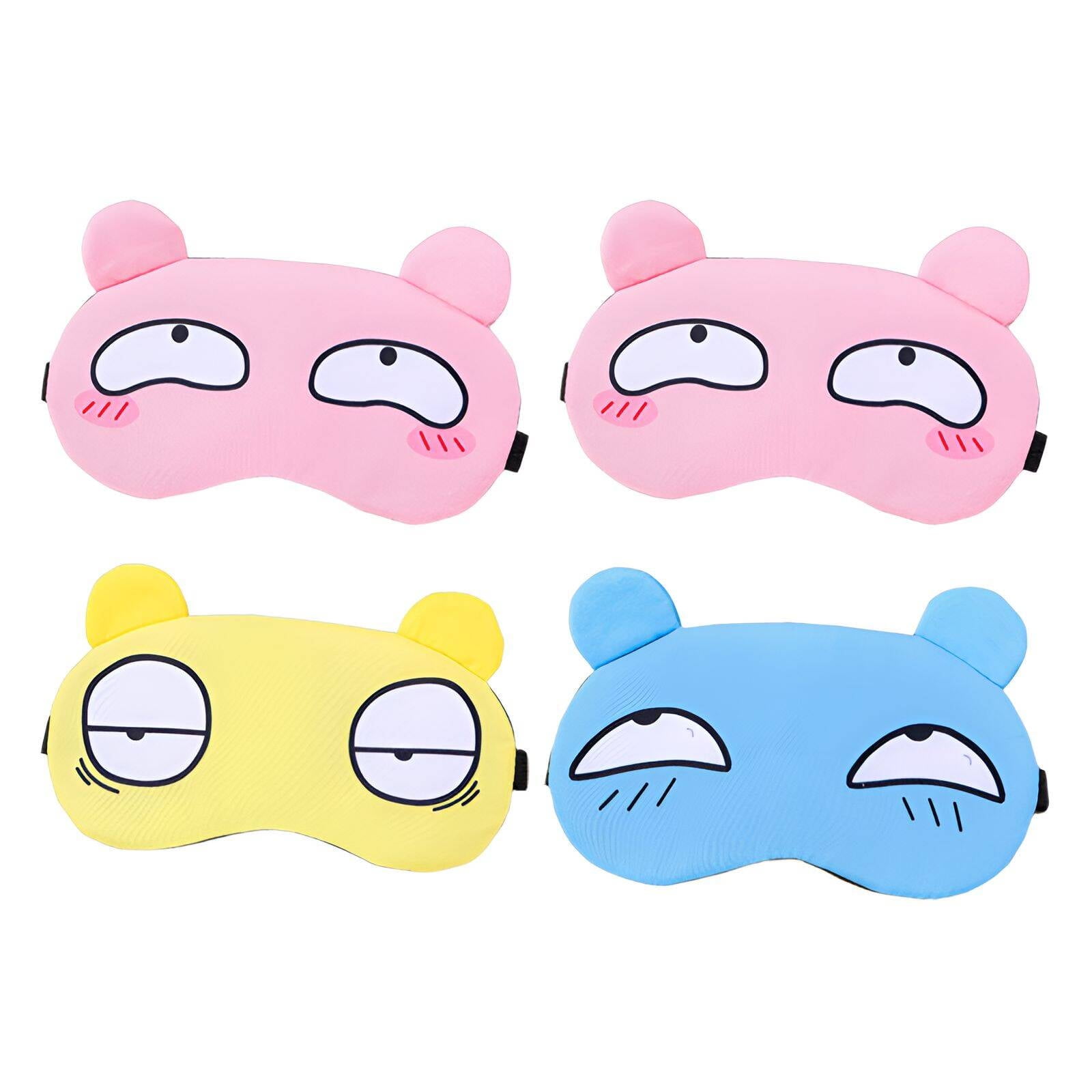 TELOLY 4Pcs Eye Covers for Sleeping,7.87*3.94"Sleep Mask Blackout ...