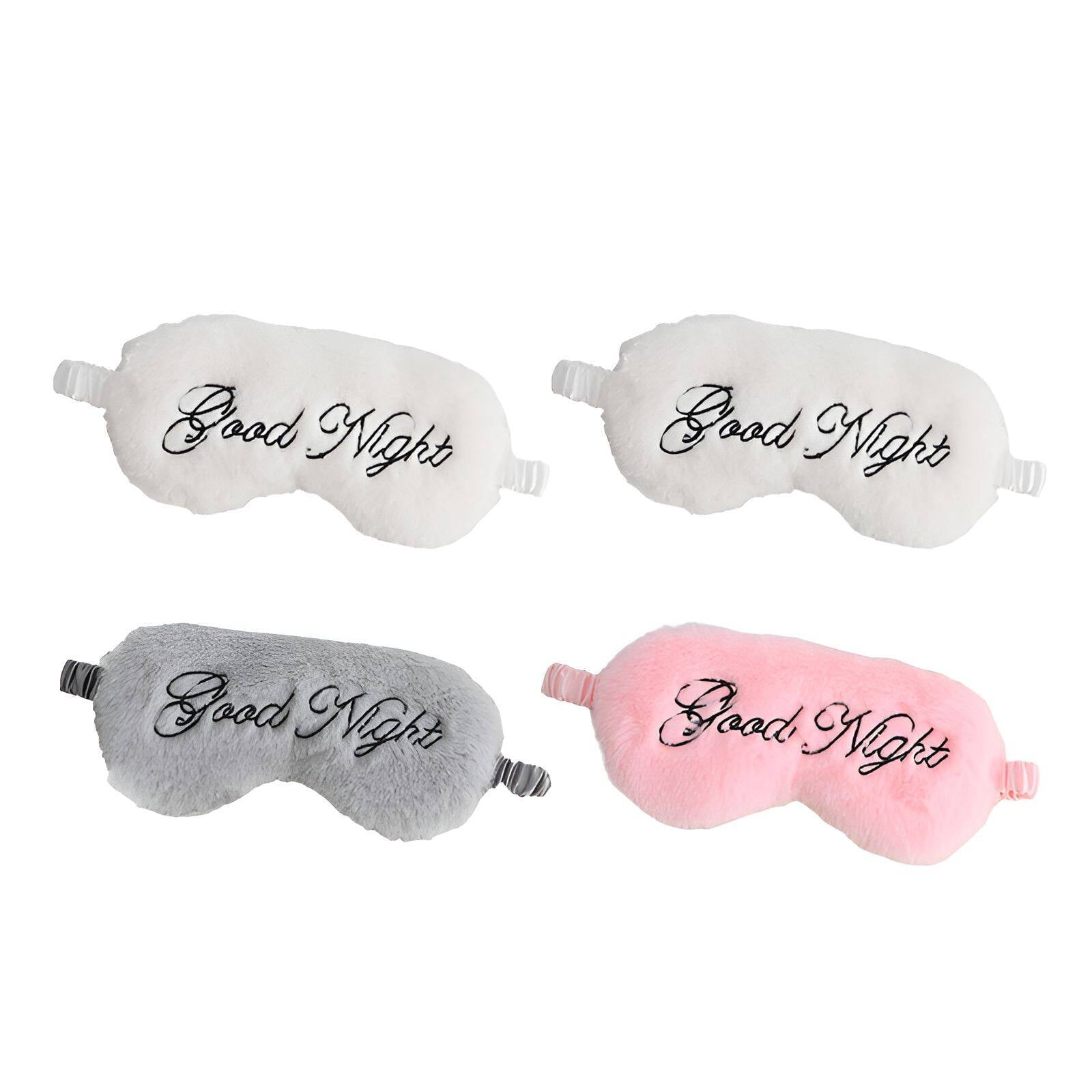 TELOLY 4Pcs Eye Covers for Sleeping,7.87*3.94"Blindfold,Plush Sleep ...