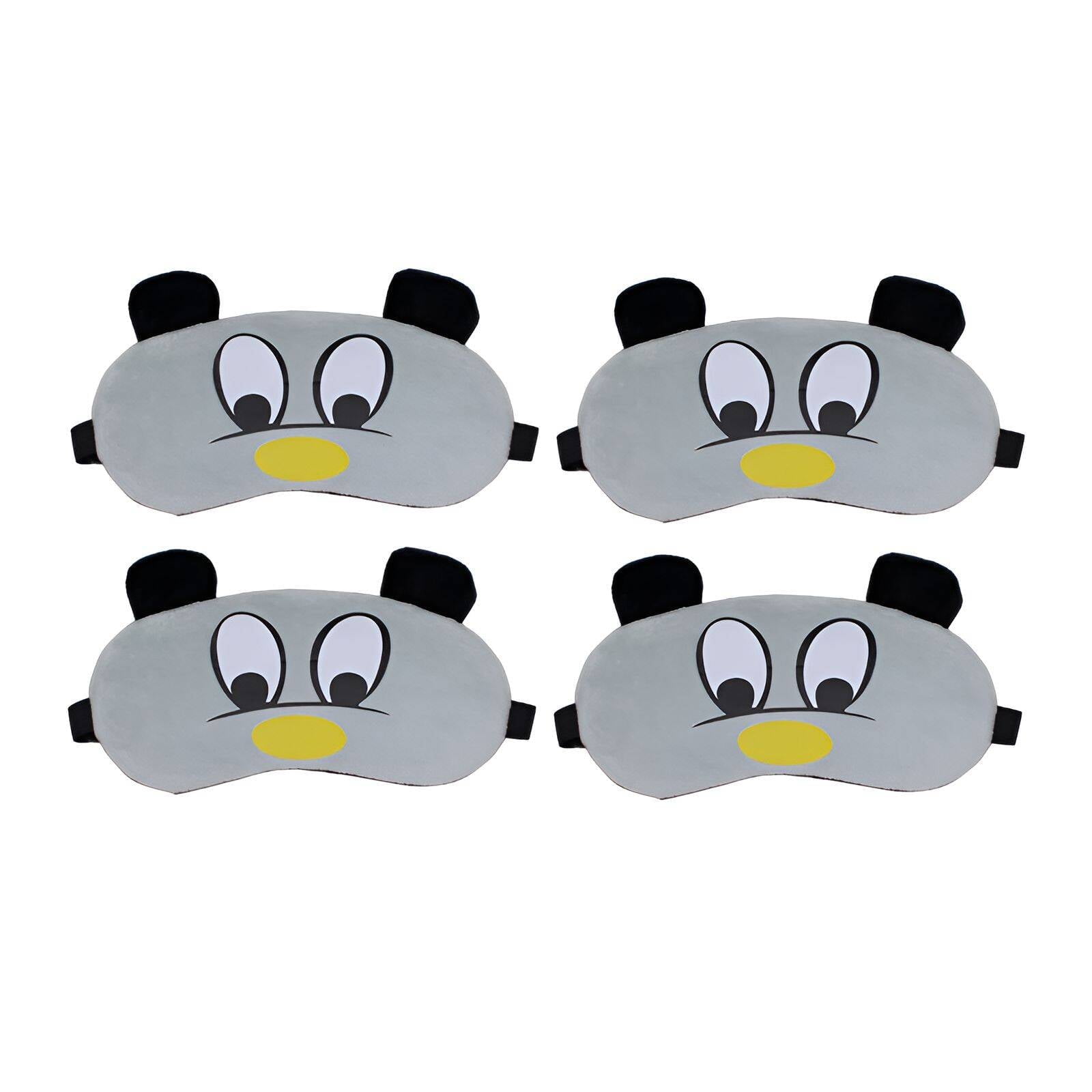 TELOLY 4Pcs Eye Masks,7.87*5.12"Sleeping Mask for Women,Plush Sleep Eye ...