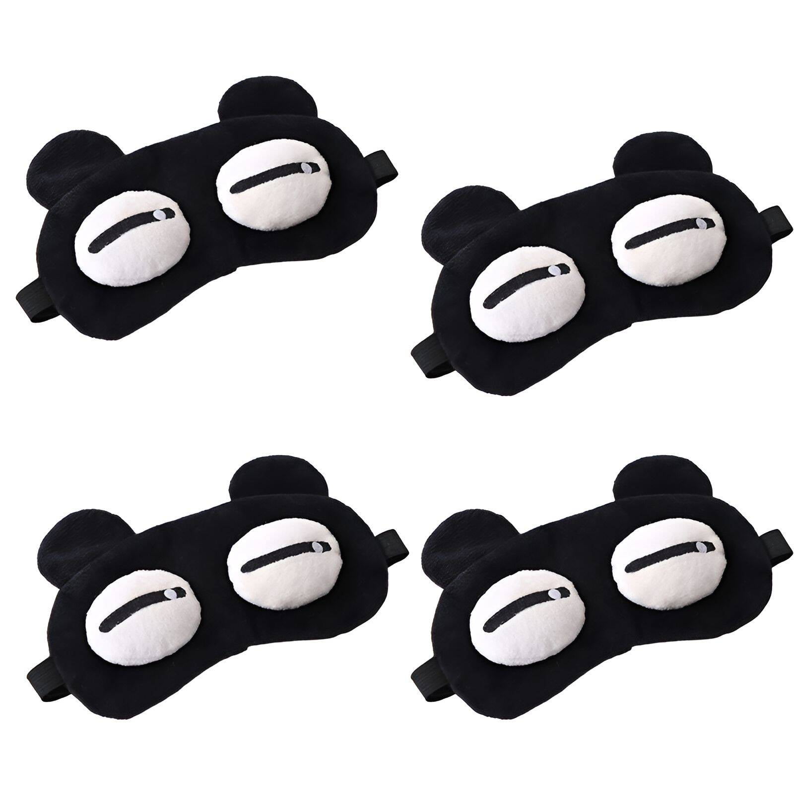 TELOLY 4Pcs Eye Masks for Sleep,Ultra-Soft Short Plush Eye Masks for ...