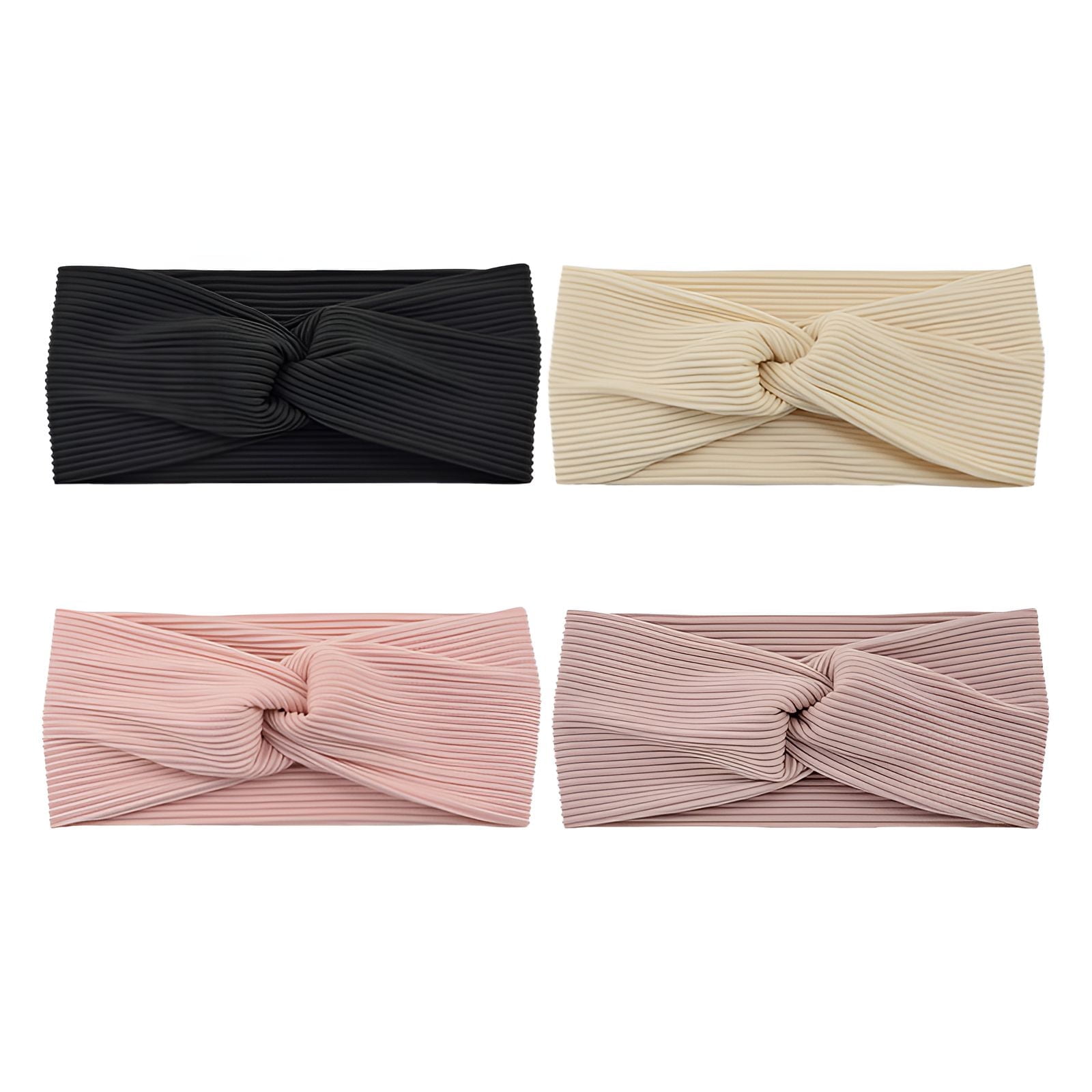 TELOLY 4Pcs Headbands for Women,Polyester Head Wraps,Women's Headbands ...