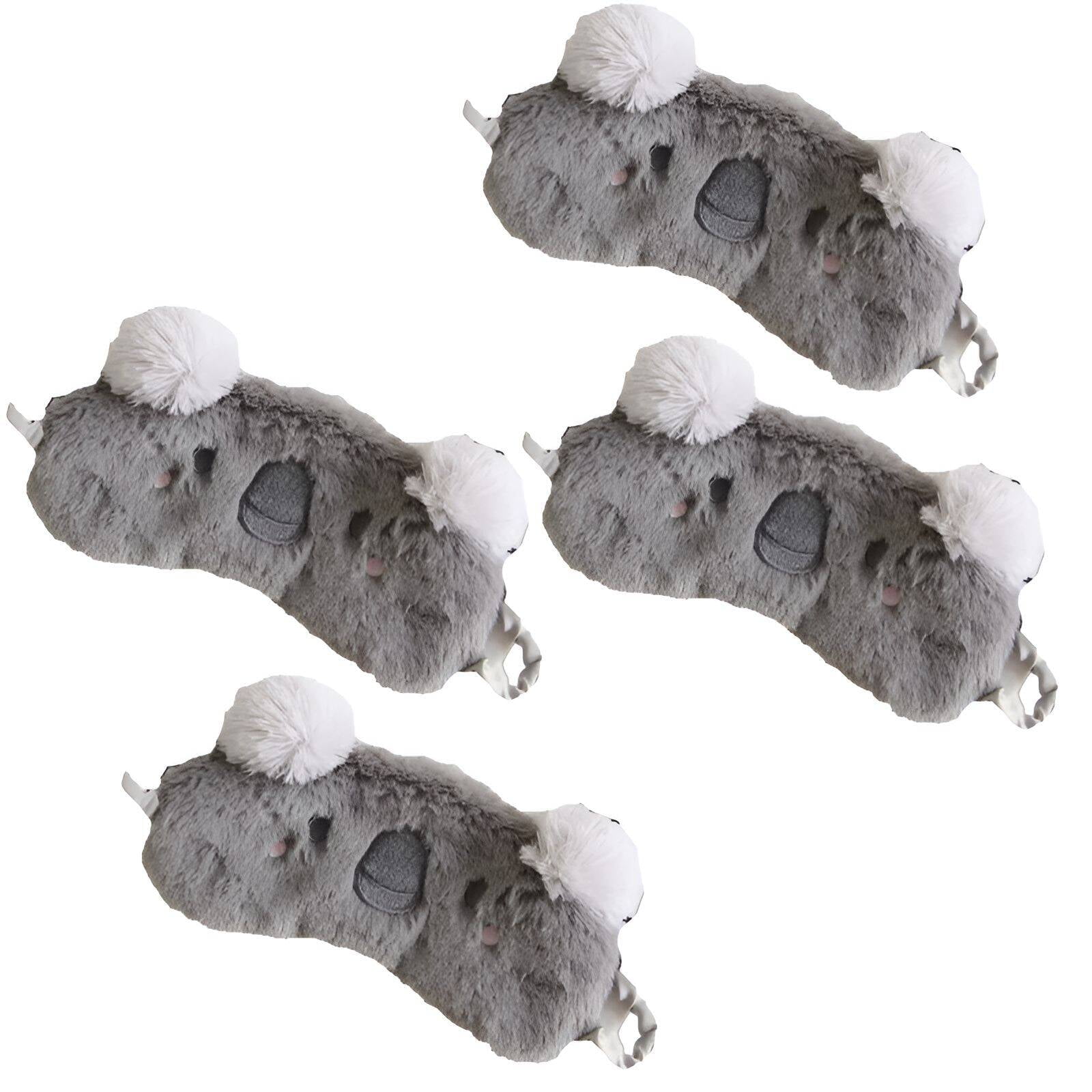 TELOLY 4Pcs Kids Sleep Mask,7.87*3.94"Sleep Masks for Women,Plush Sleep ...