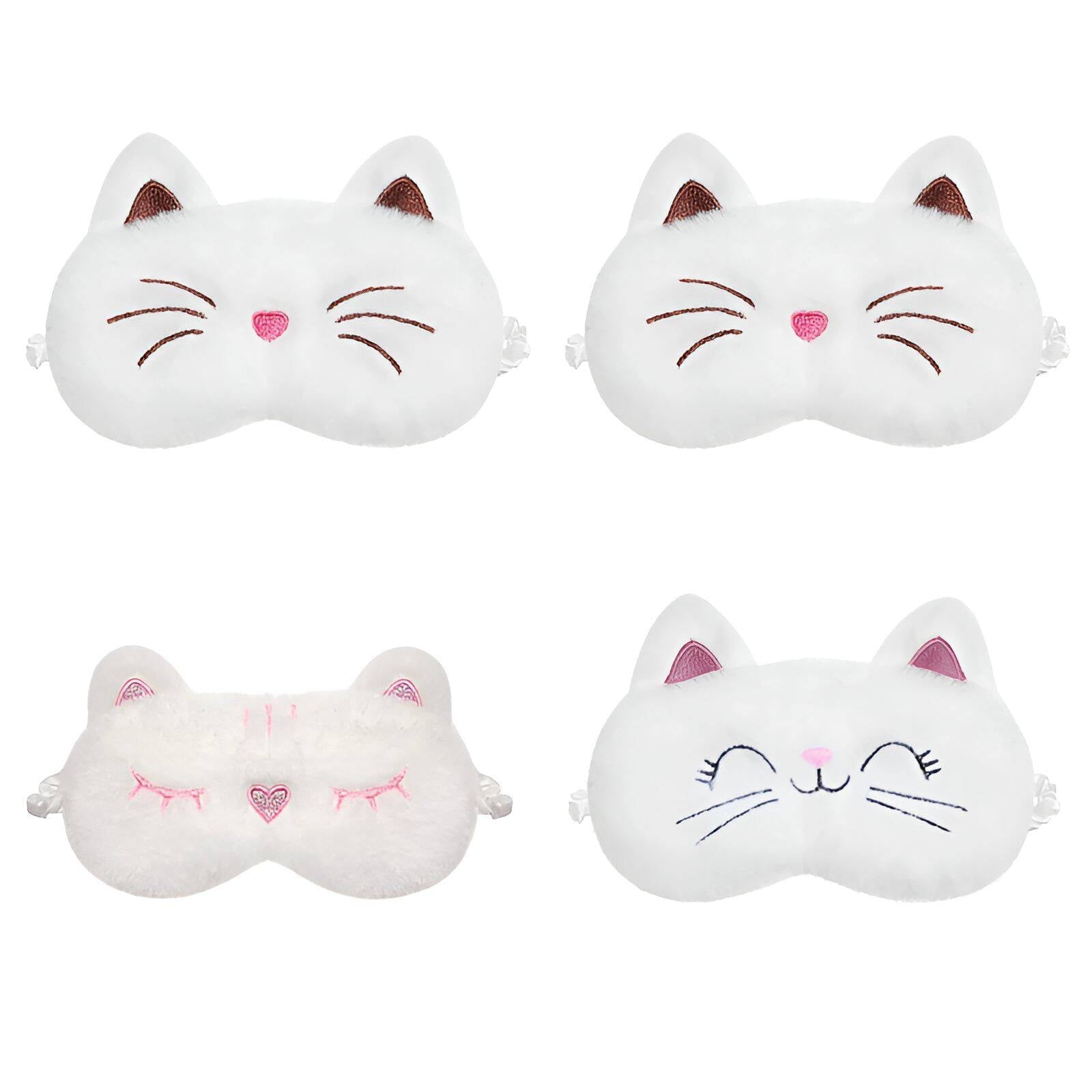 TELOLY 4Pcs Kids Sleep Mask,7.87*3.94"Sleep Masks for Women,Plush ...