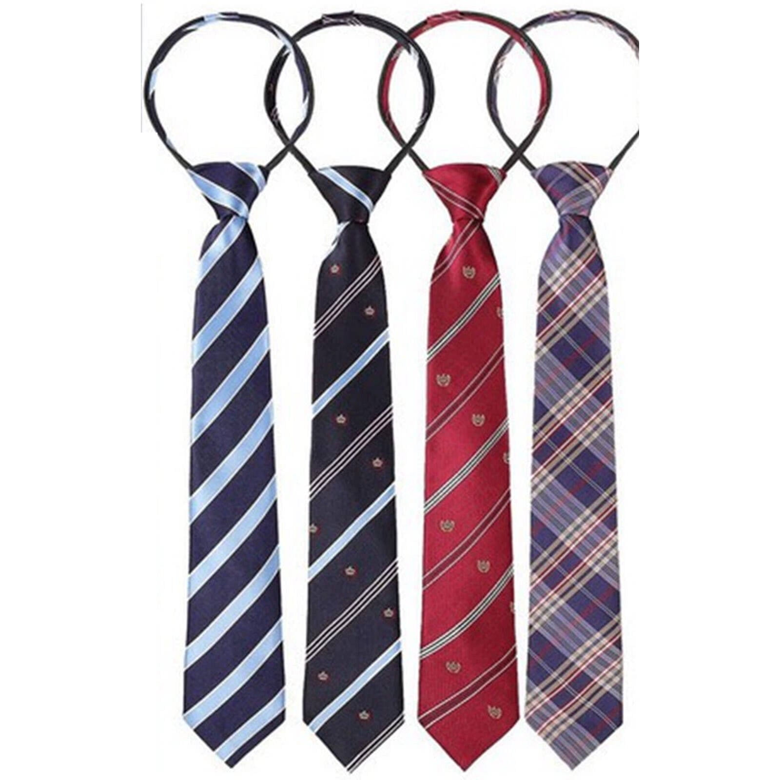 TELOLY 4Pcs Men'S Ties Trendy Tie Set Necktie Zipper Design Corbatas ...