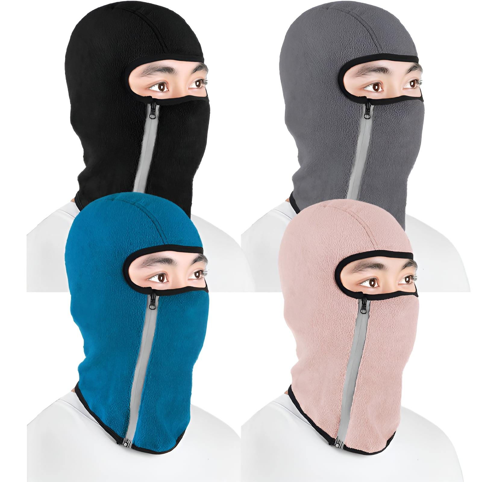 TELOLY 4Pcs Ski Mask Comfort Adaptation Face Mask for Cold Weather ...