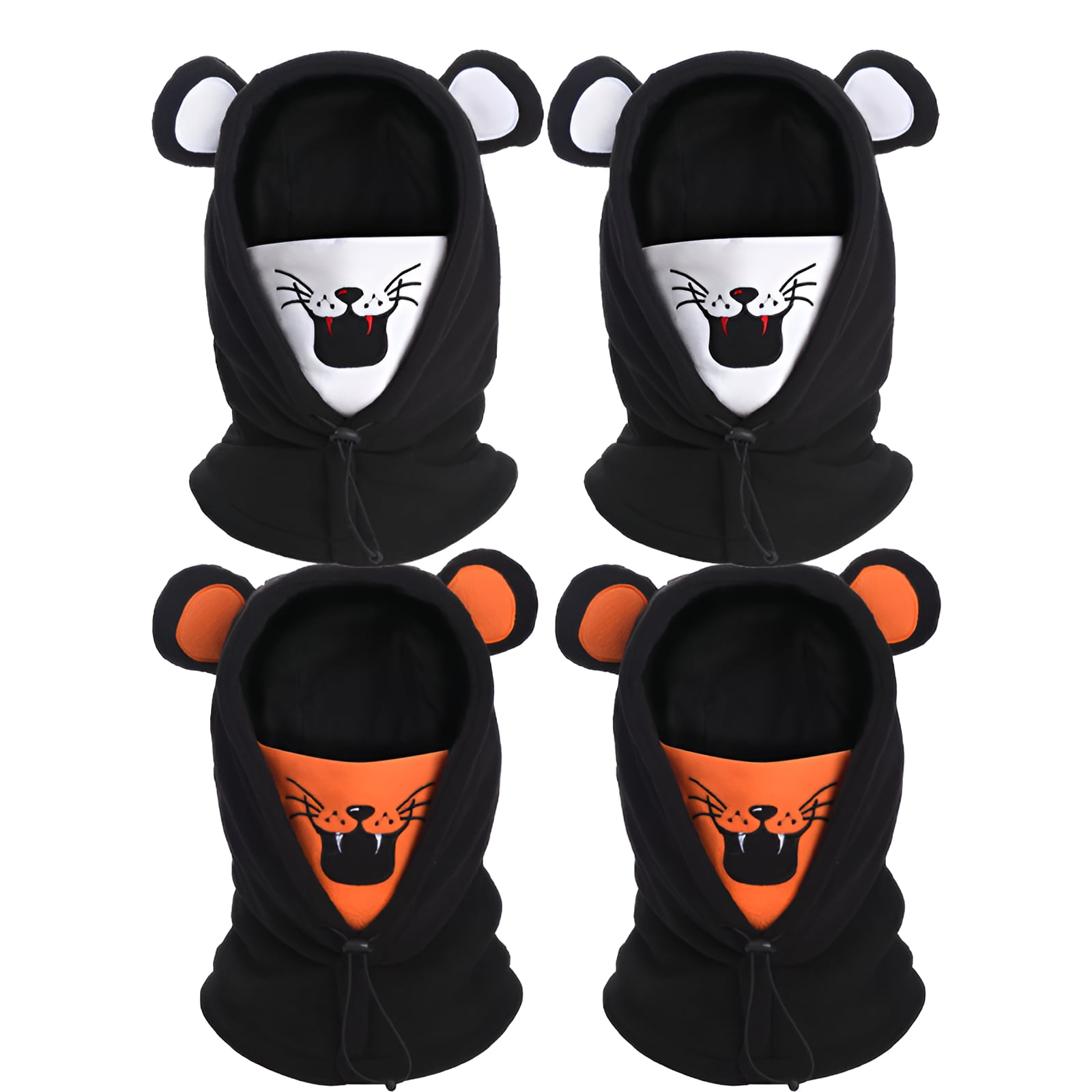 TELOLY 4Pcs Ski Mask Full Protection Winter Face Mask High-Efficiency ...