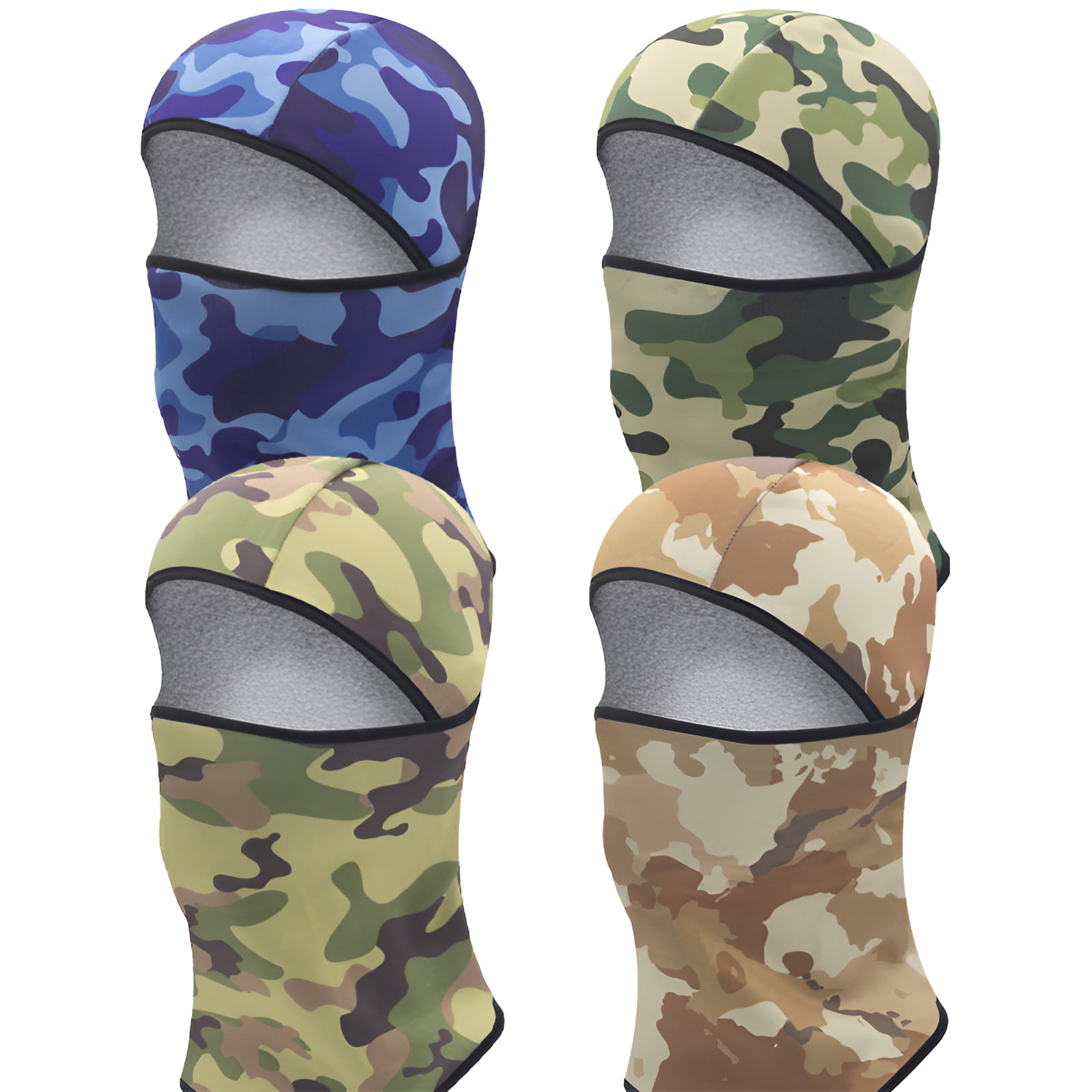 TELOLY 4Pcs Ski Mask Reinforced Strength Face Mask for Cold Weather ...