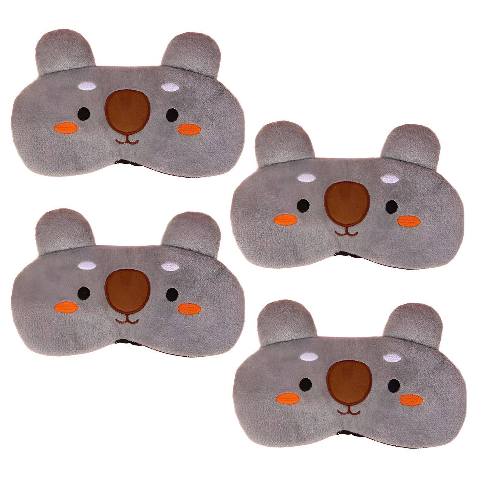 TELOLY 4Pcs Sleep Eye Mask,7.87*3.94"Sleeping Eye Mask,Polyester Sleep ...