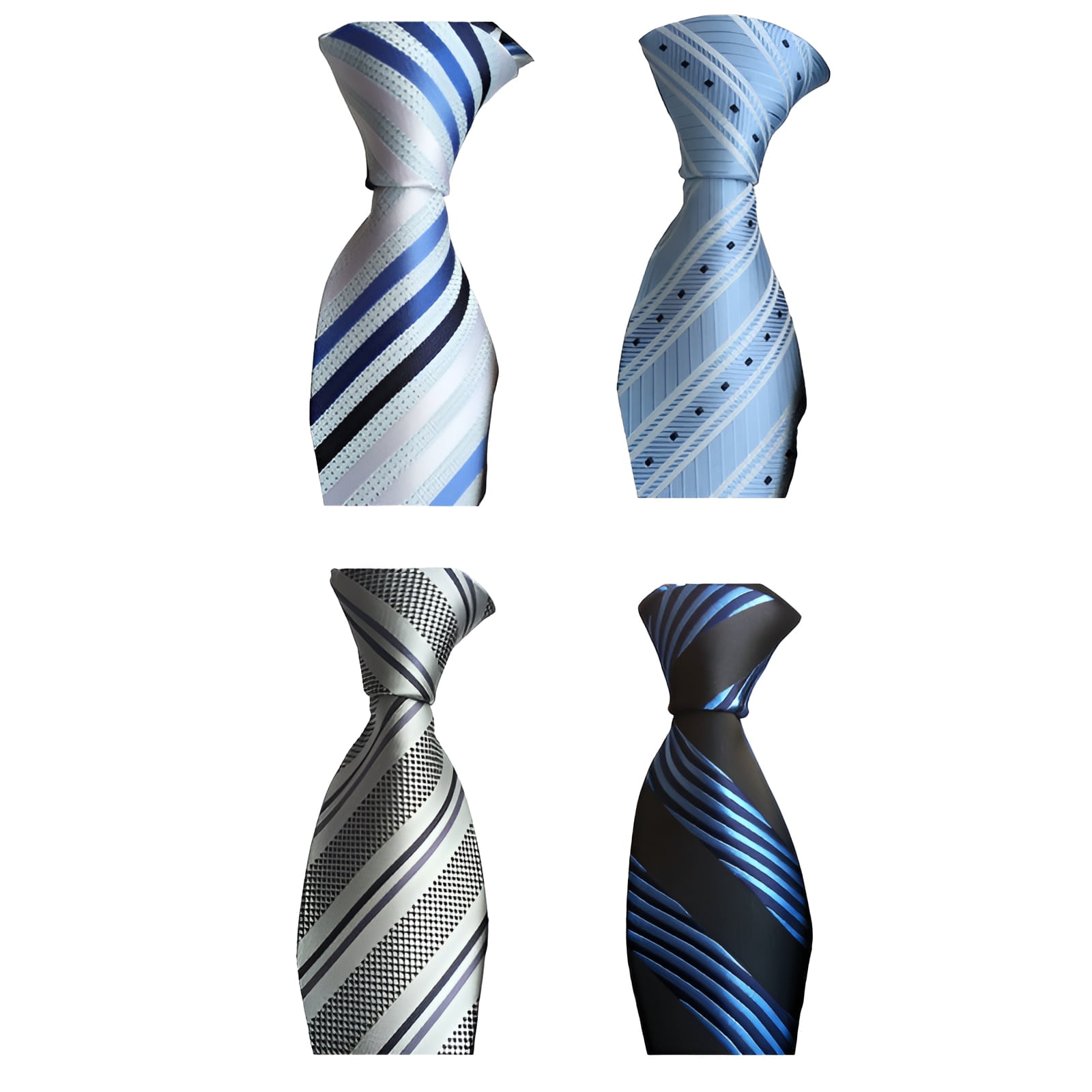 TELOLY 4Pcs Ties for Men,Simplified Look Mens Ties,Personalized Choice ...